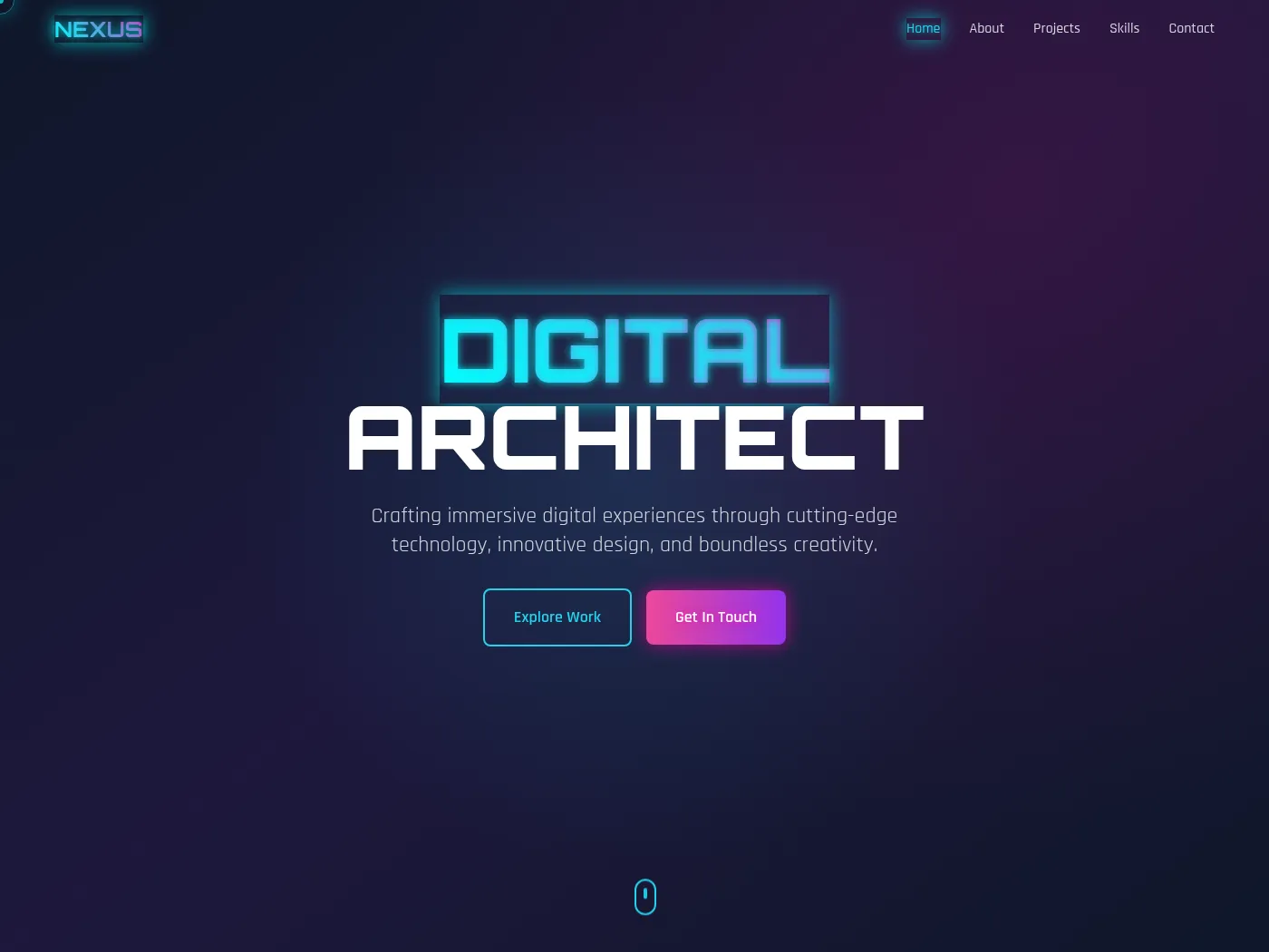 Futurist 3D Portfolio: Elite Digital Artist Showcase