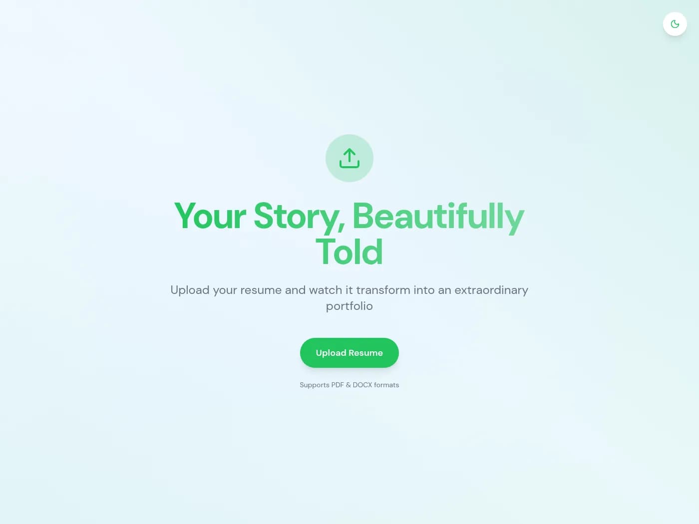 Futuristic Automated Portfolio Website