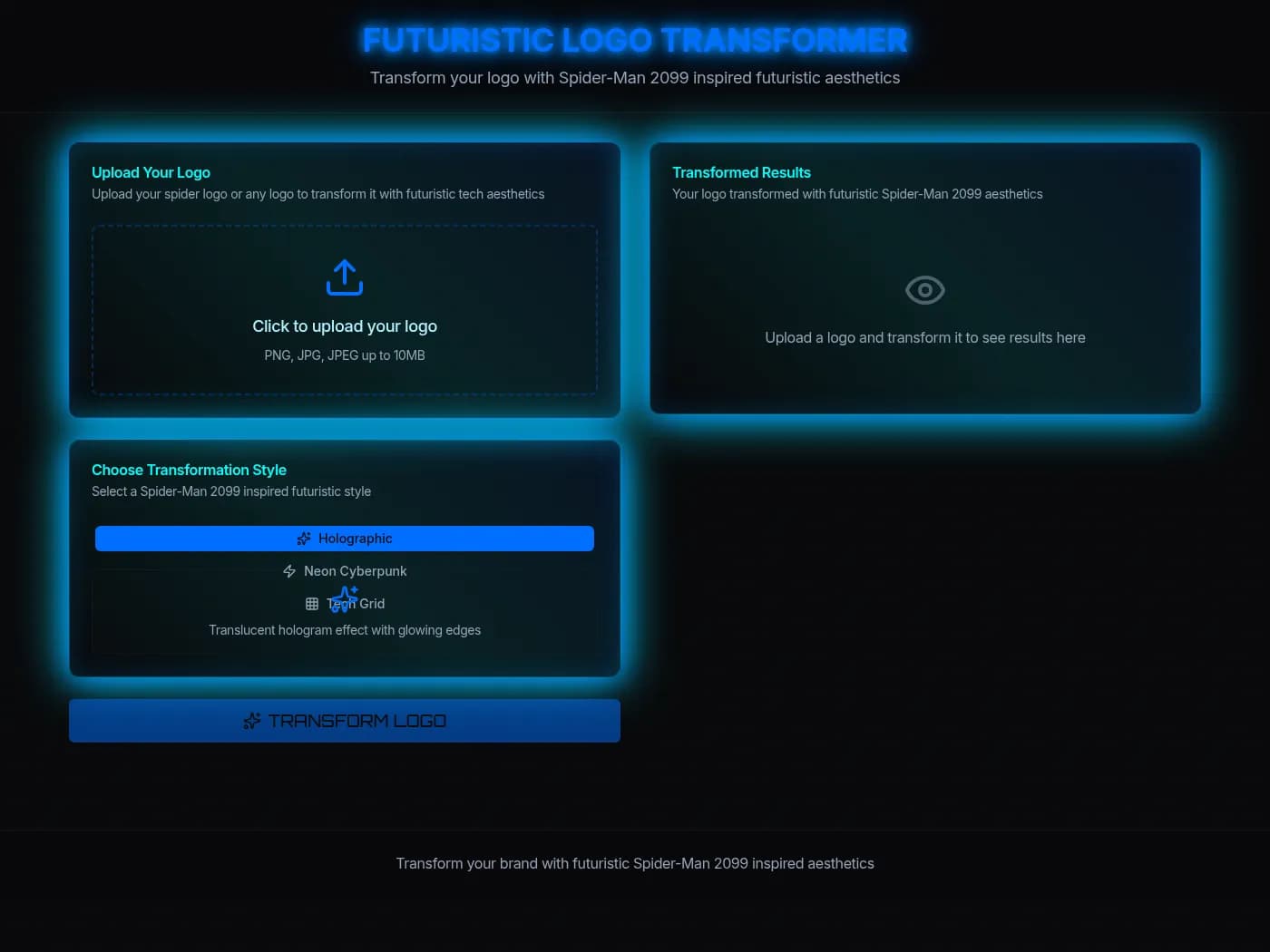 Futuristic Tech Logo Transformation