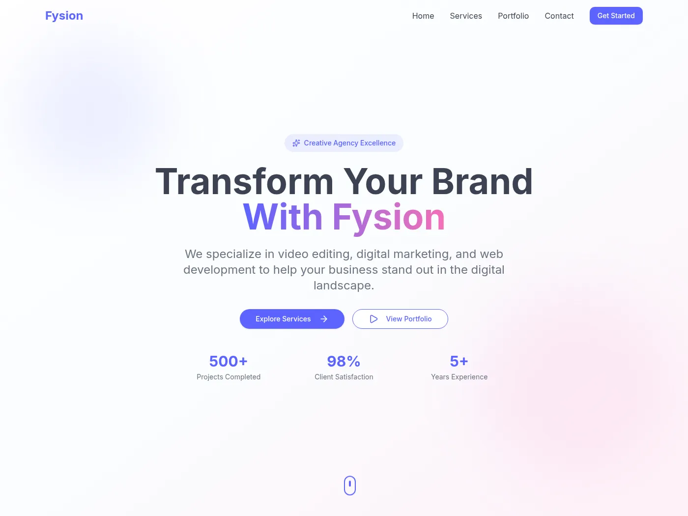 Fysion Agency Web Platform