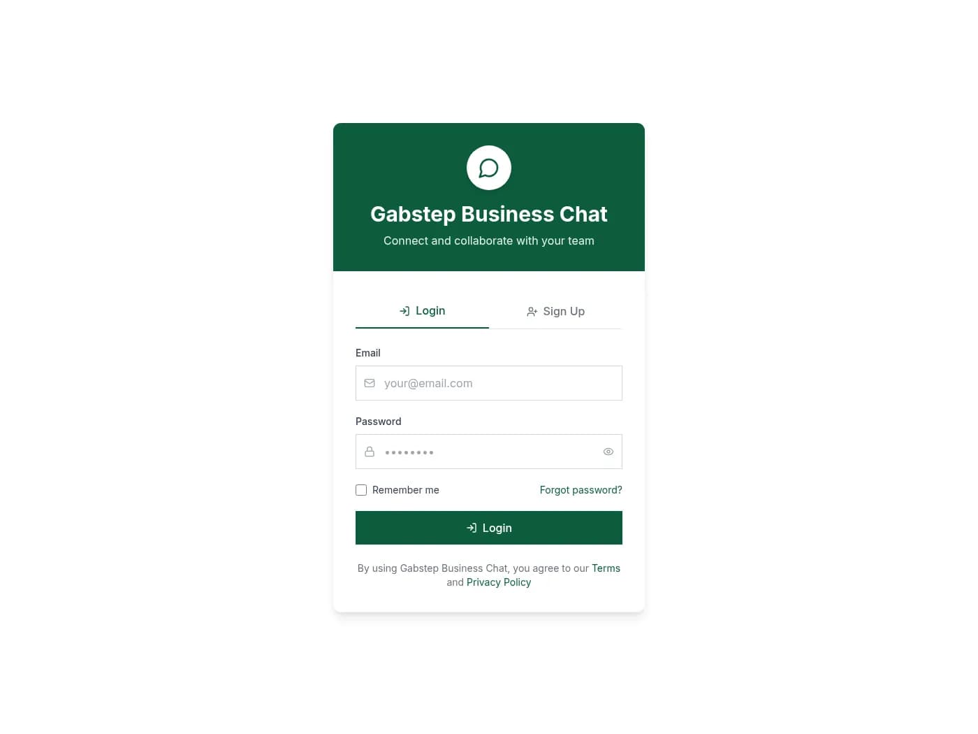 Gabstep: Real-Time Business Chat Platform