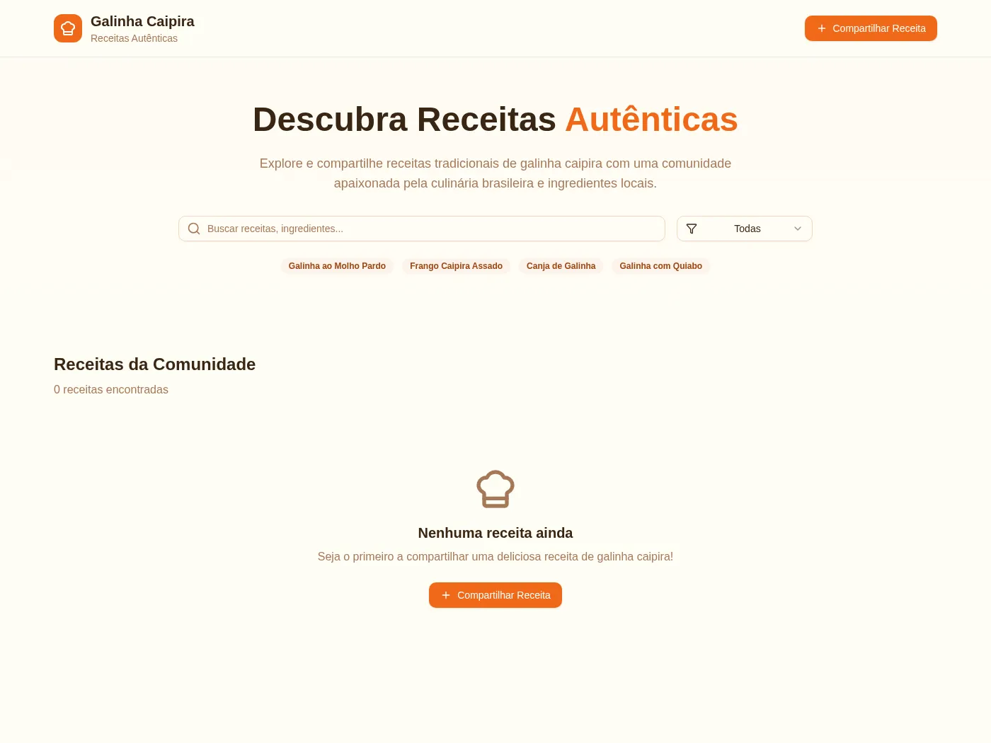 Galinha Caipira Recipe Finder