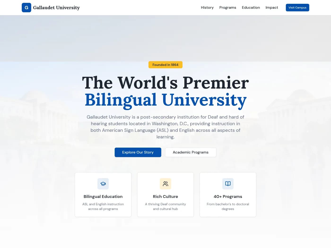 Gallaudet University: A Bilingual Hub for Deaf Education and Culture