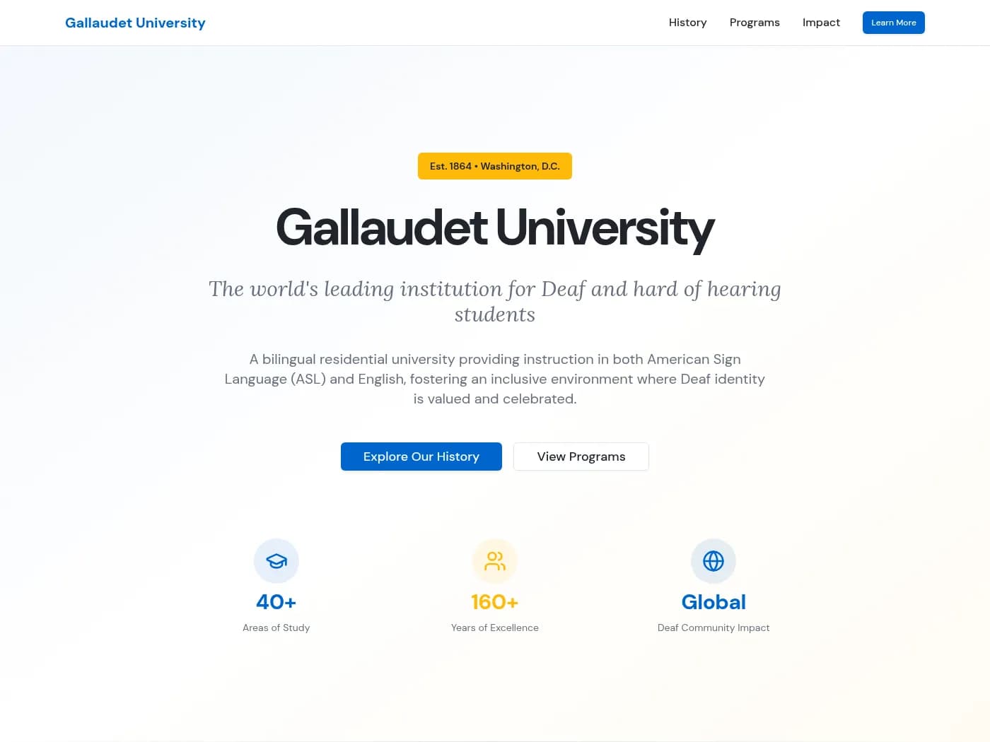 Gallaudet University Deaf Culture & History Portal