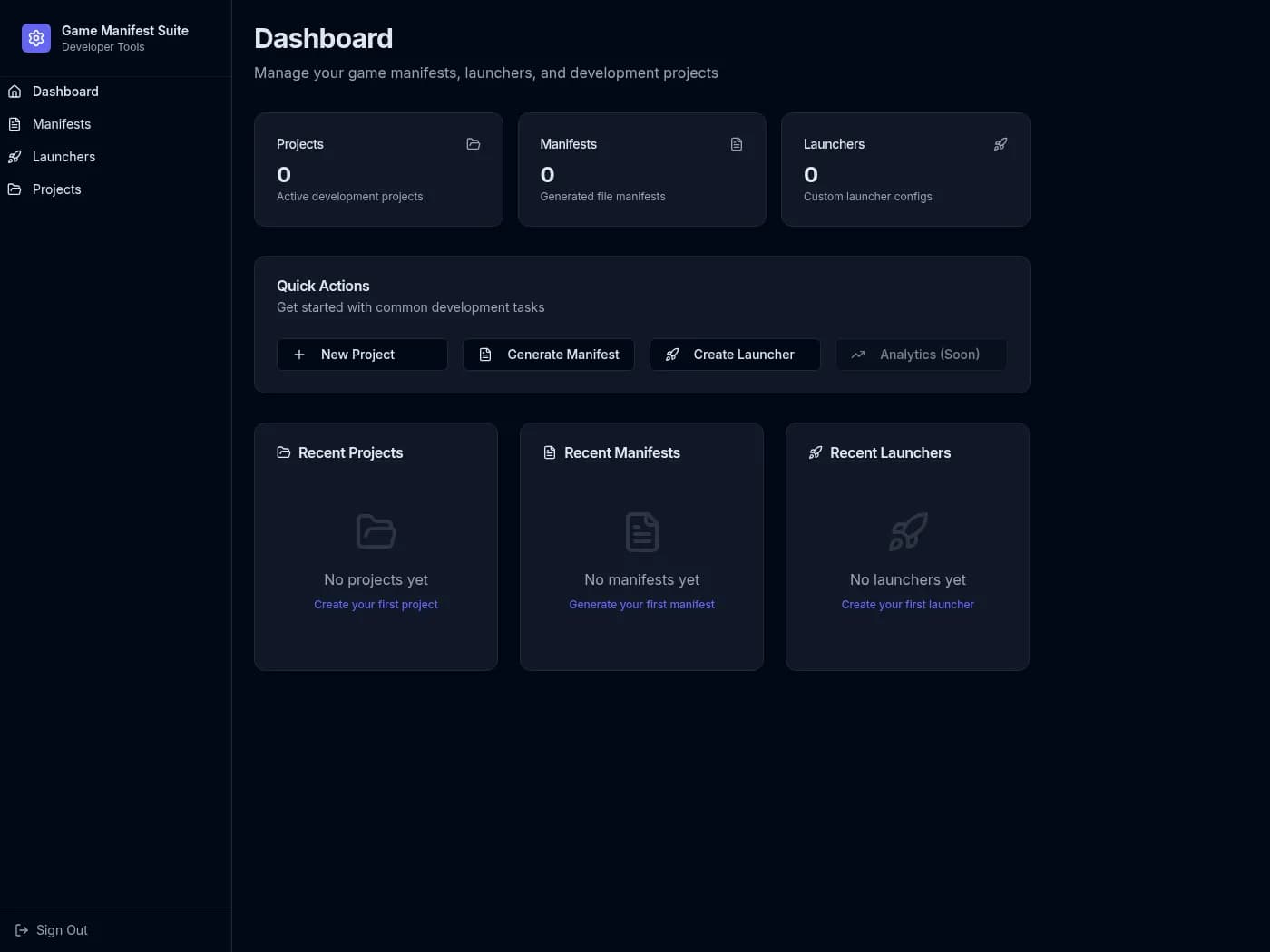 Game Manifest & Launcher Builder Suite