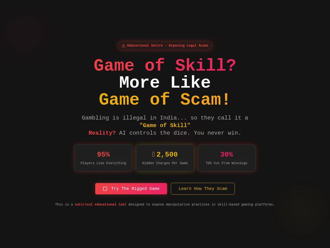 Game of Skill: Exploring Legal Scams in Skill-Based Gaming
