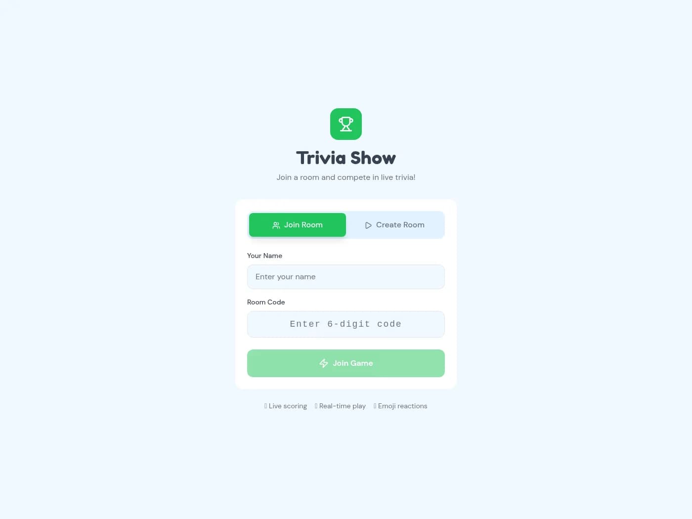 Game Show Multiplayer Trivia