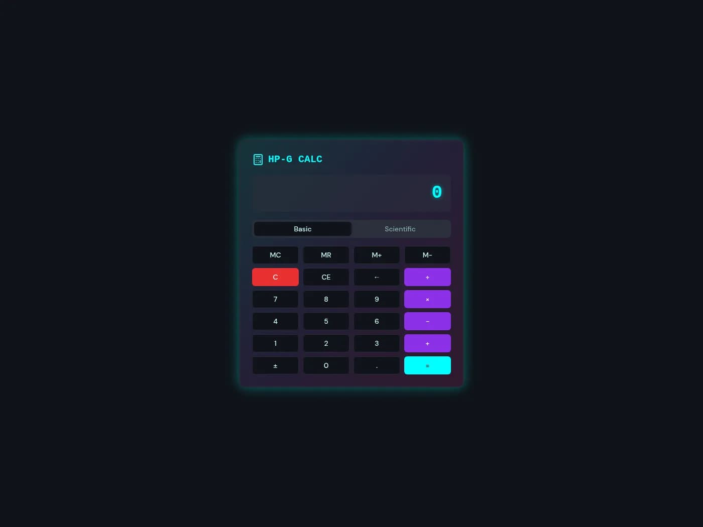 HP-Inspired Complete Gamer Calculator