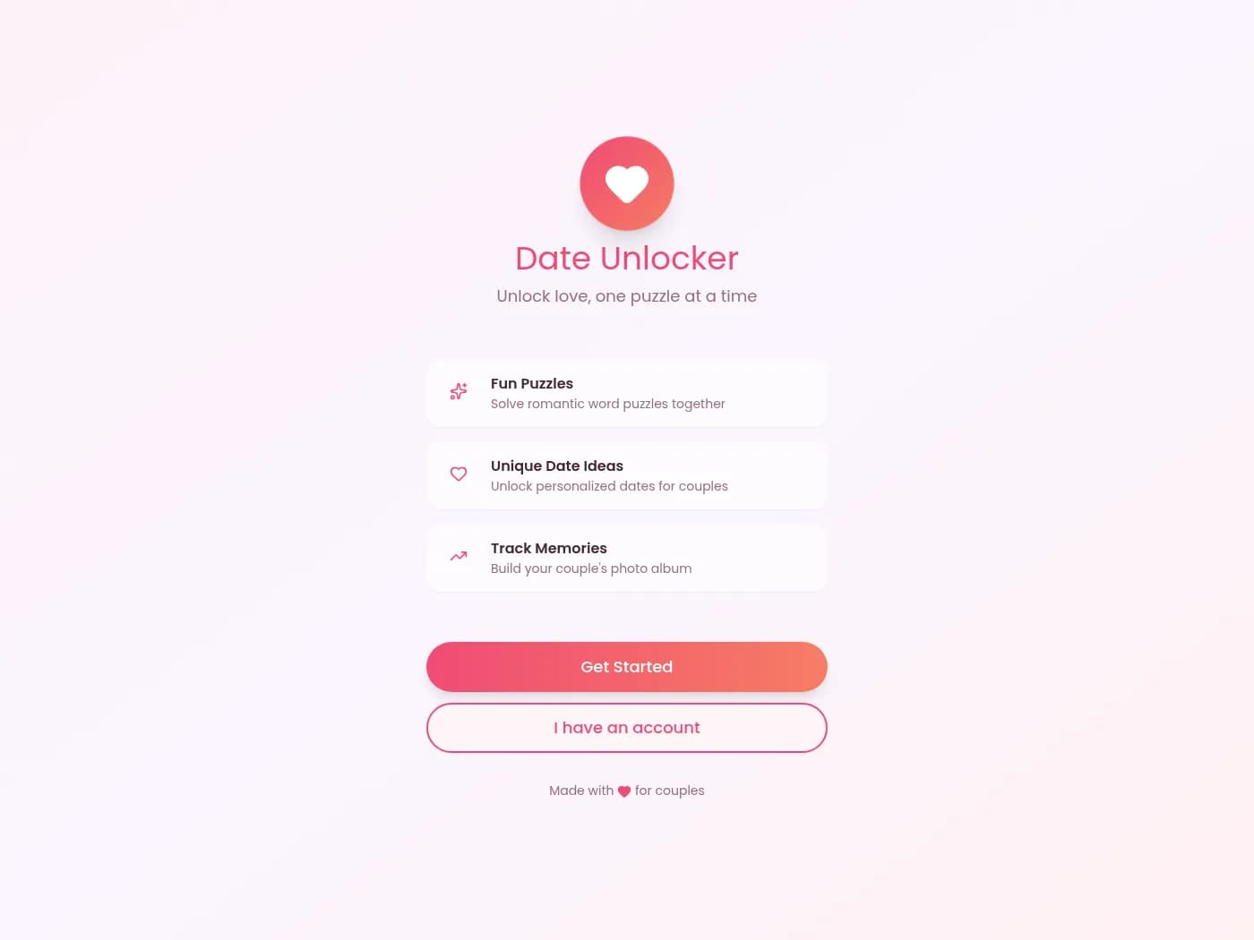 Gamified Date Unlocker: Mobile-First Romantic Puzzle & Date Reward App for Couples