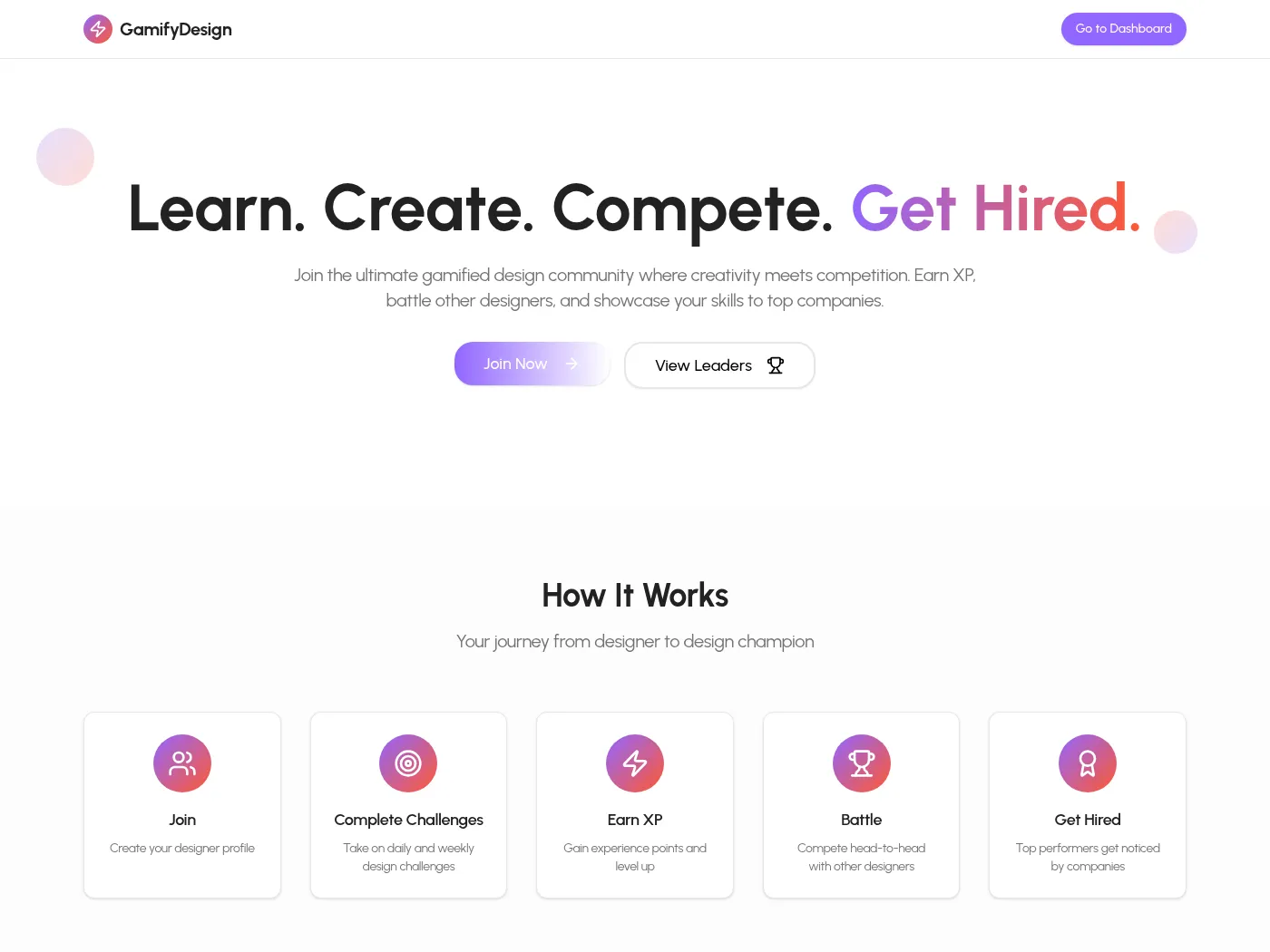 GamifyDesign: The Competitive Design Community Platform