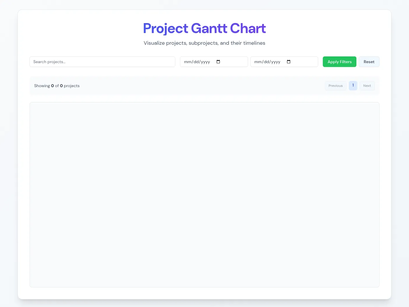 Interactive Gantt Chart Project Manager