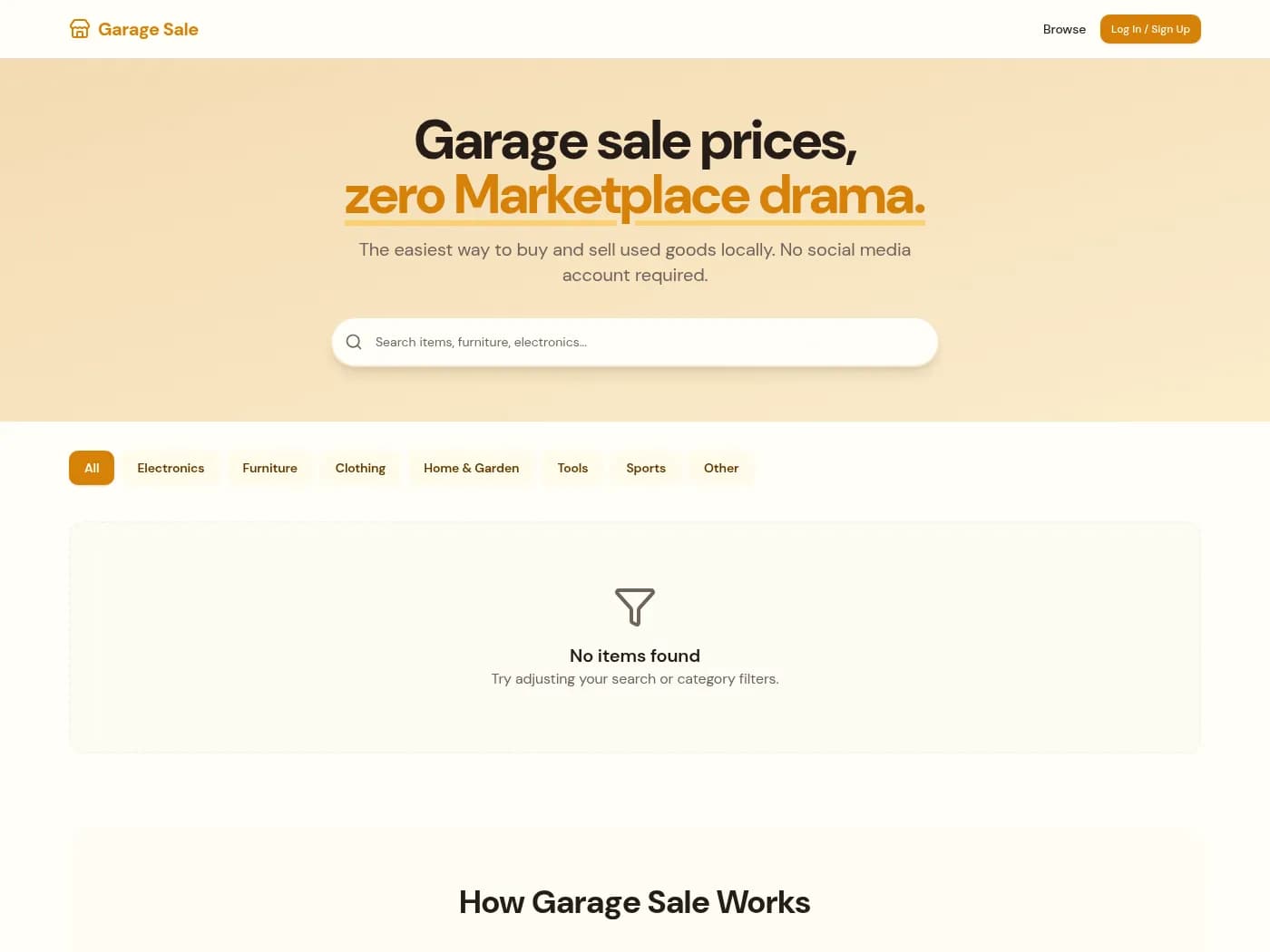 Garage Sale