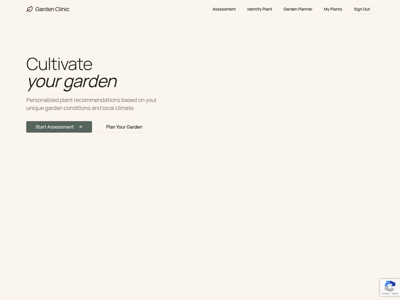 Garden Clinic: Personalized Plant Recommendation Web App
