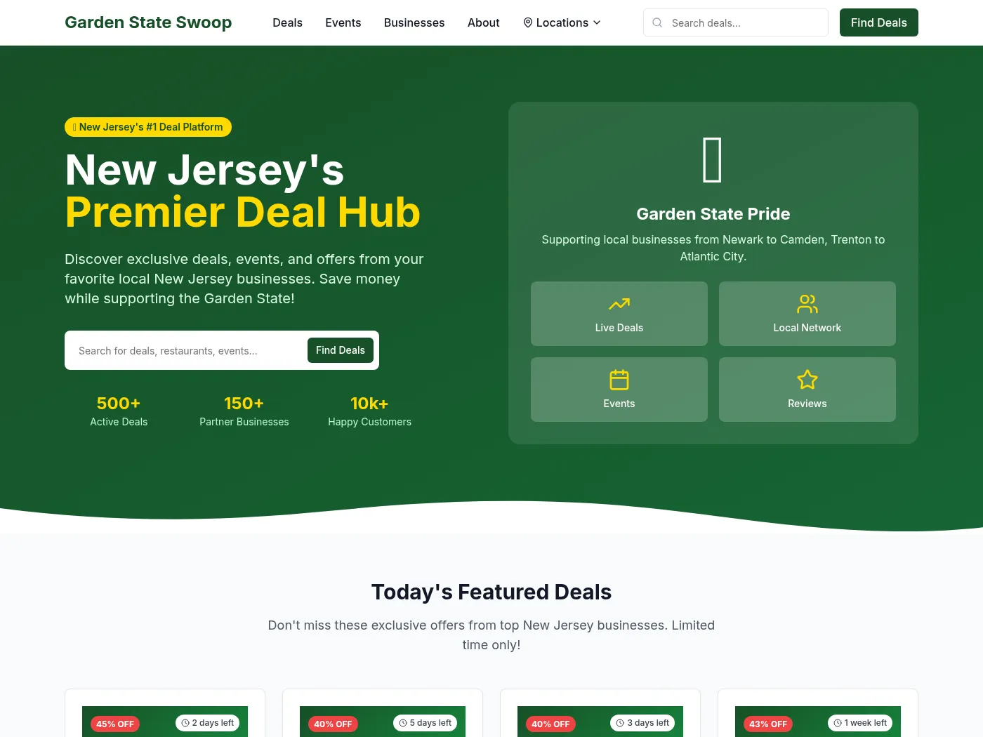 Garden State Swoop: New Jersey's Modern Deal Aggregator