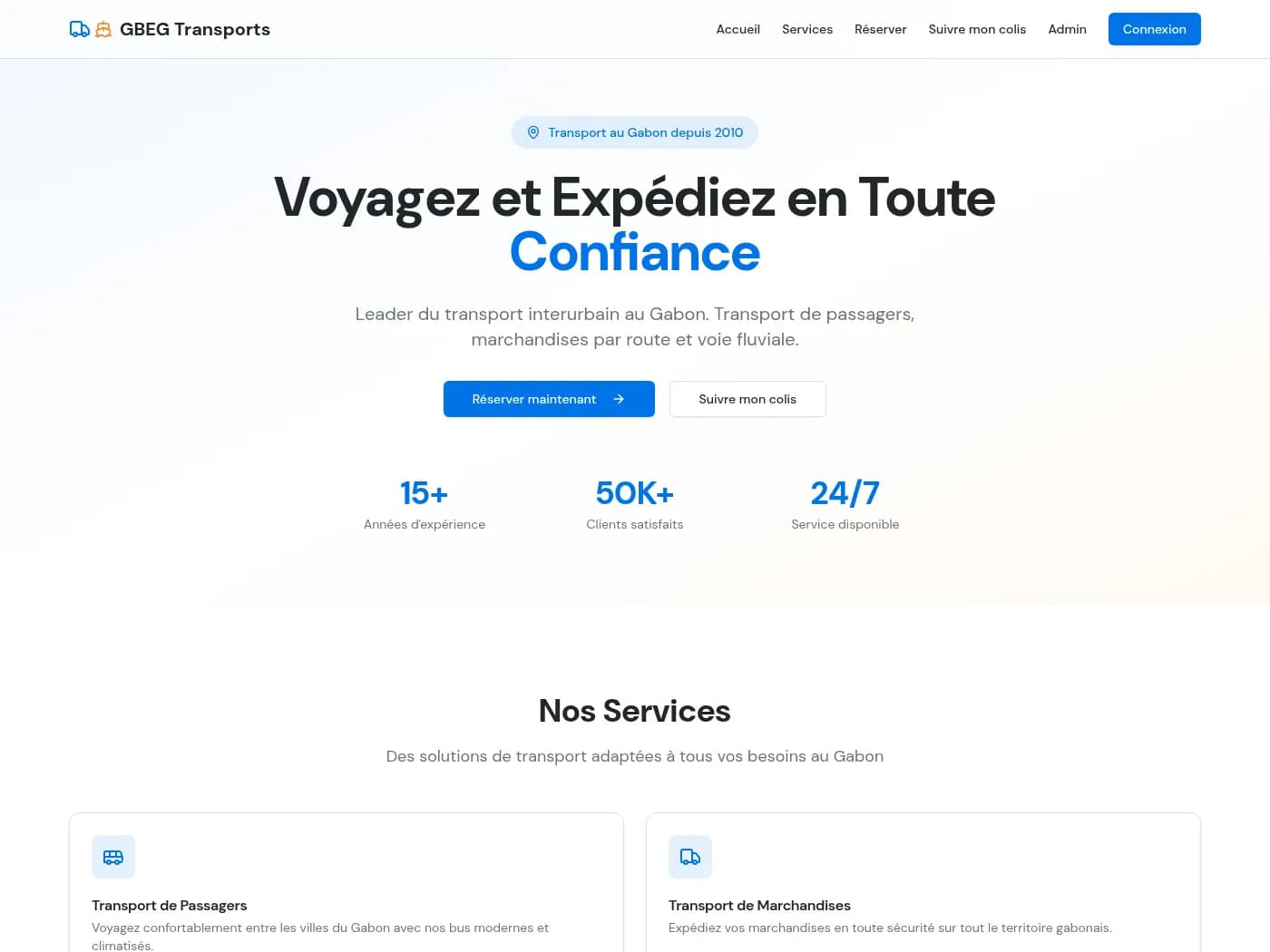 GBEG Transports Enterprise Management Platform