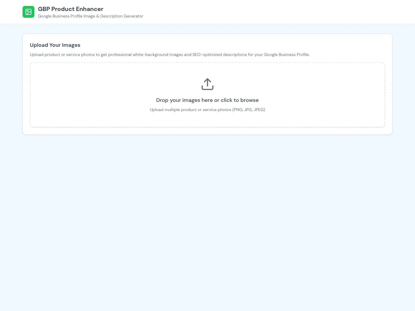 Google Business Profile Product & Service Enhancer