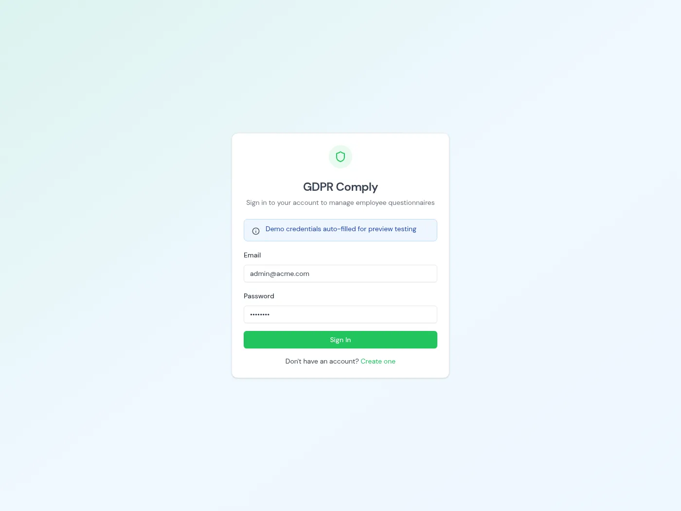 GDPR-Compliant Multi-Tenant SaaS for Employee Questionnaires
