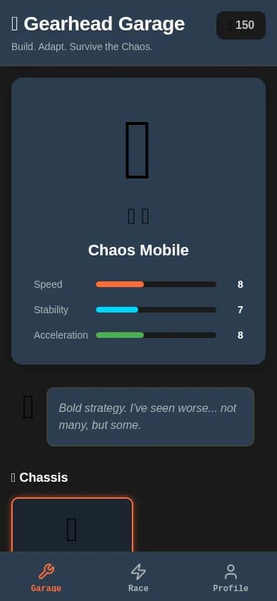 Gearhead Garage: Chaos Edition - Physics-Based Modular Mobile Racing Mayhem