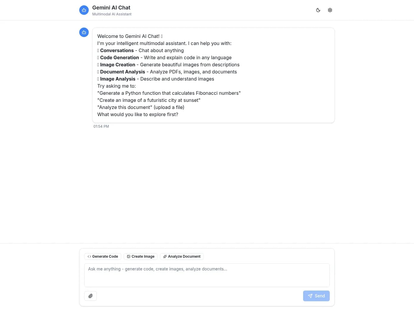 Gemini AI Inspired Multi-Modal Chatbot