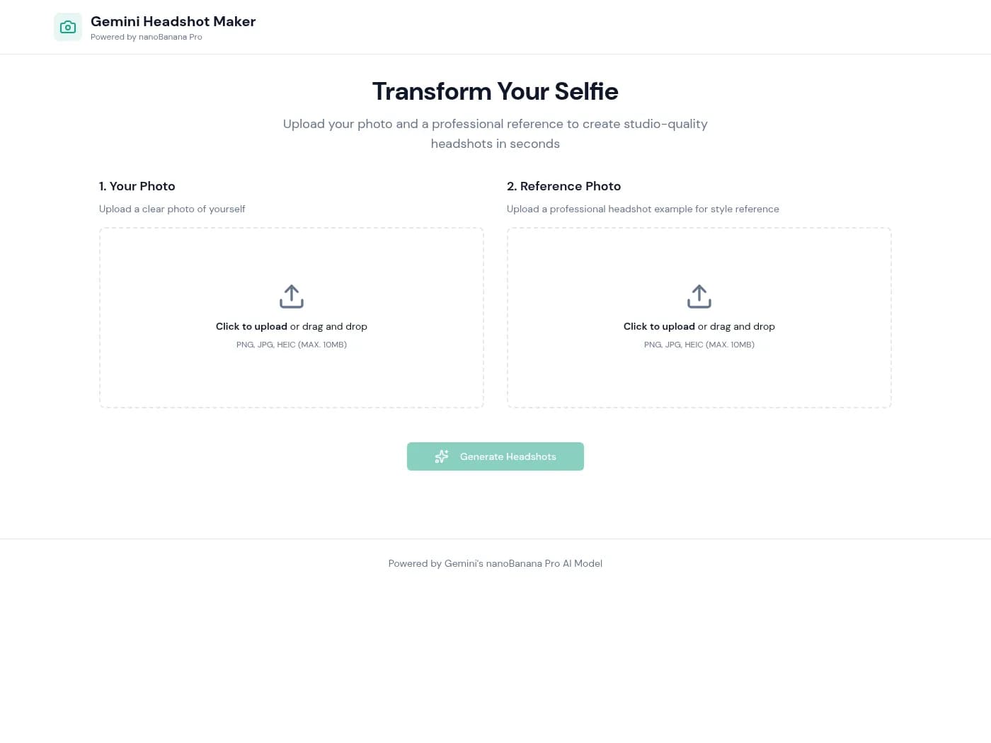 Gemini Headshot Maker: Instant Professional Photos from Your Selfies