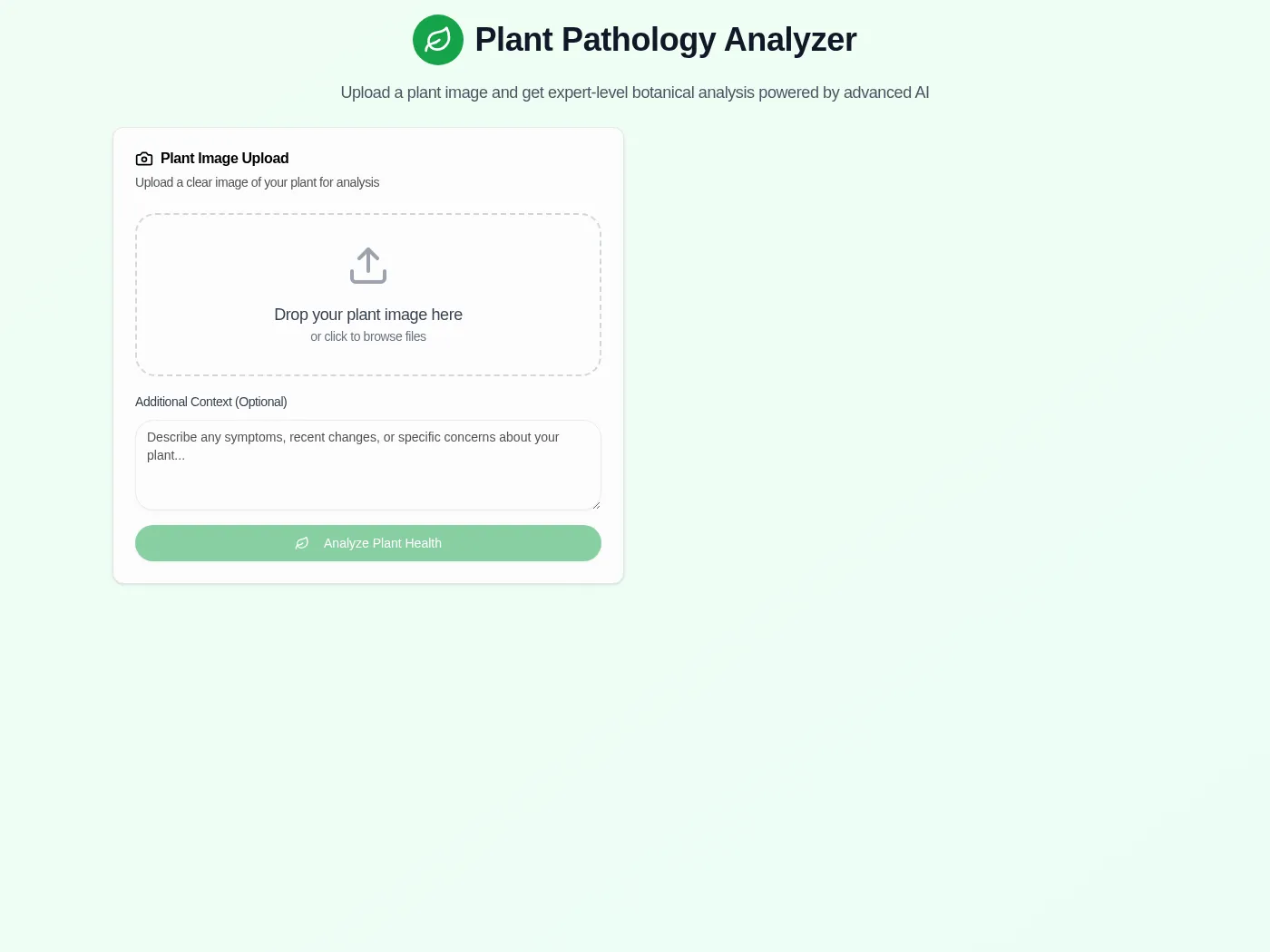 Gemini Plant Pathology Analyzer