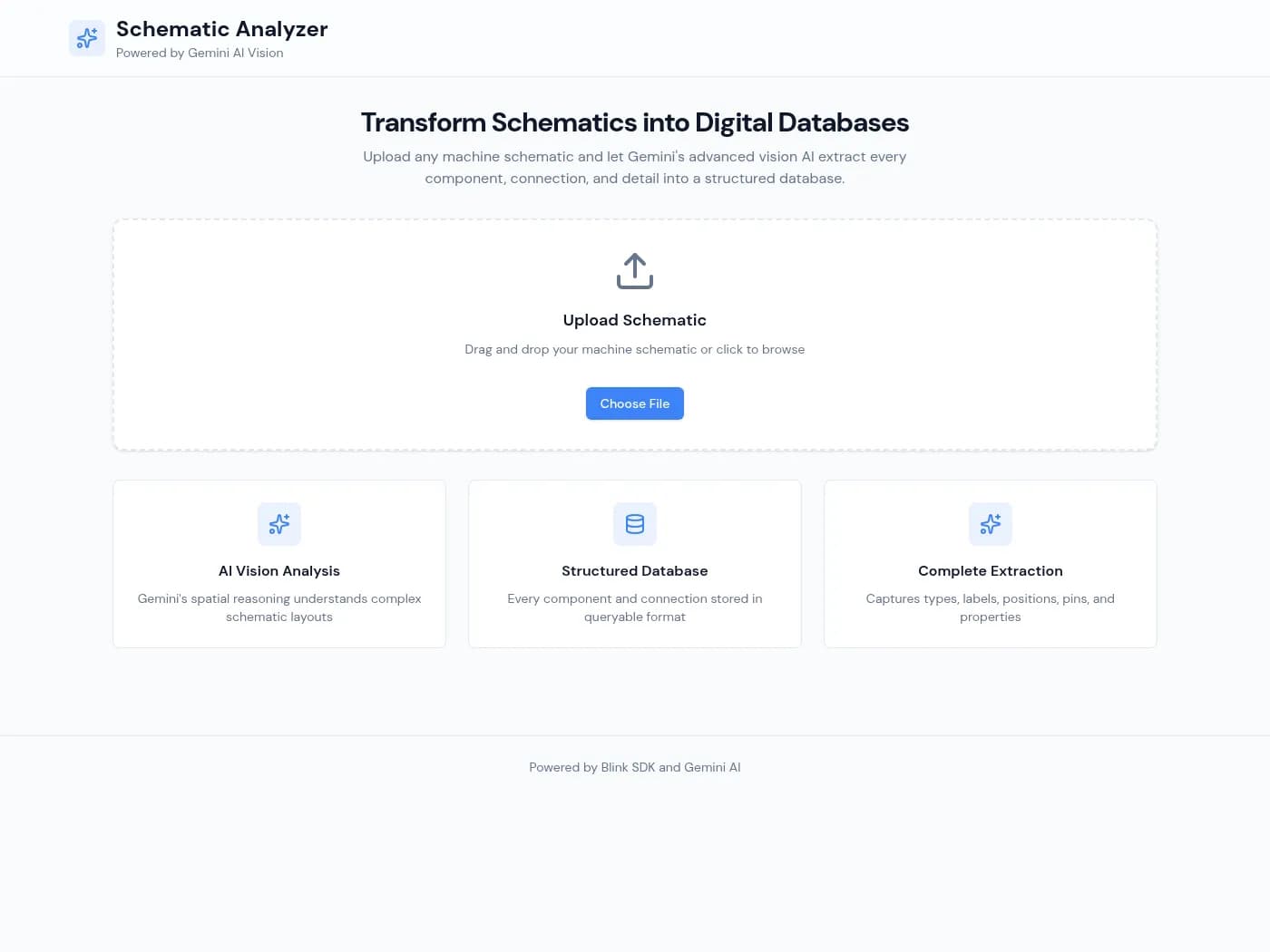 Gemini-powered Schematic Analyzer and Database Builder
