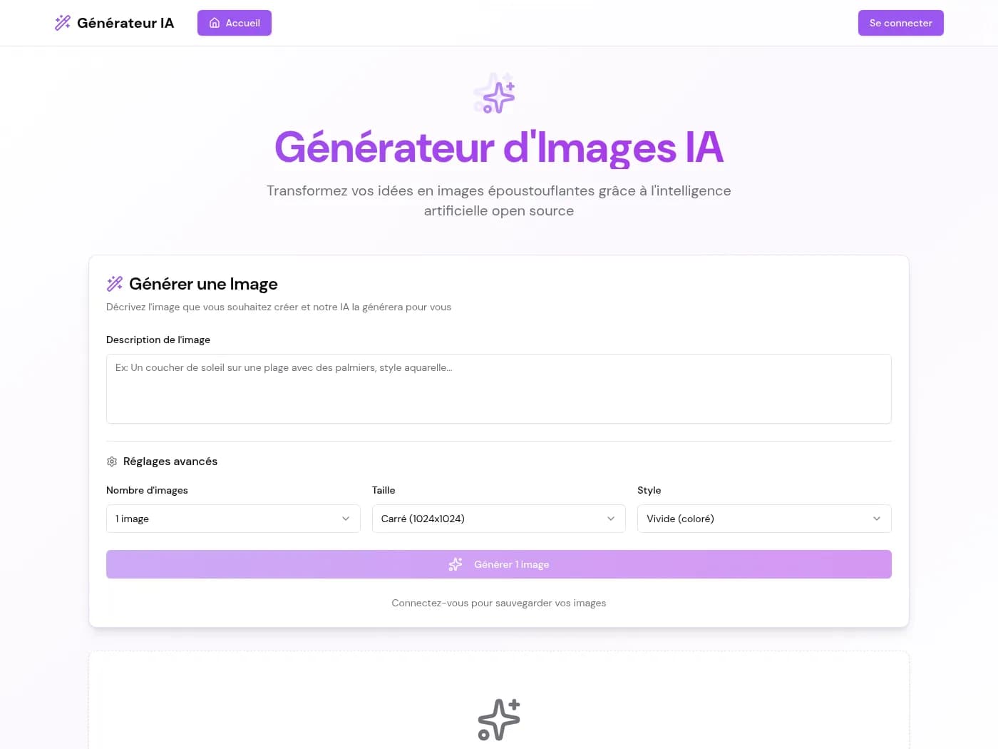 Générateur d’Images IA Open Source