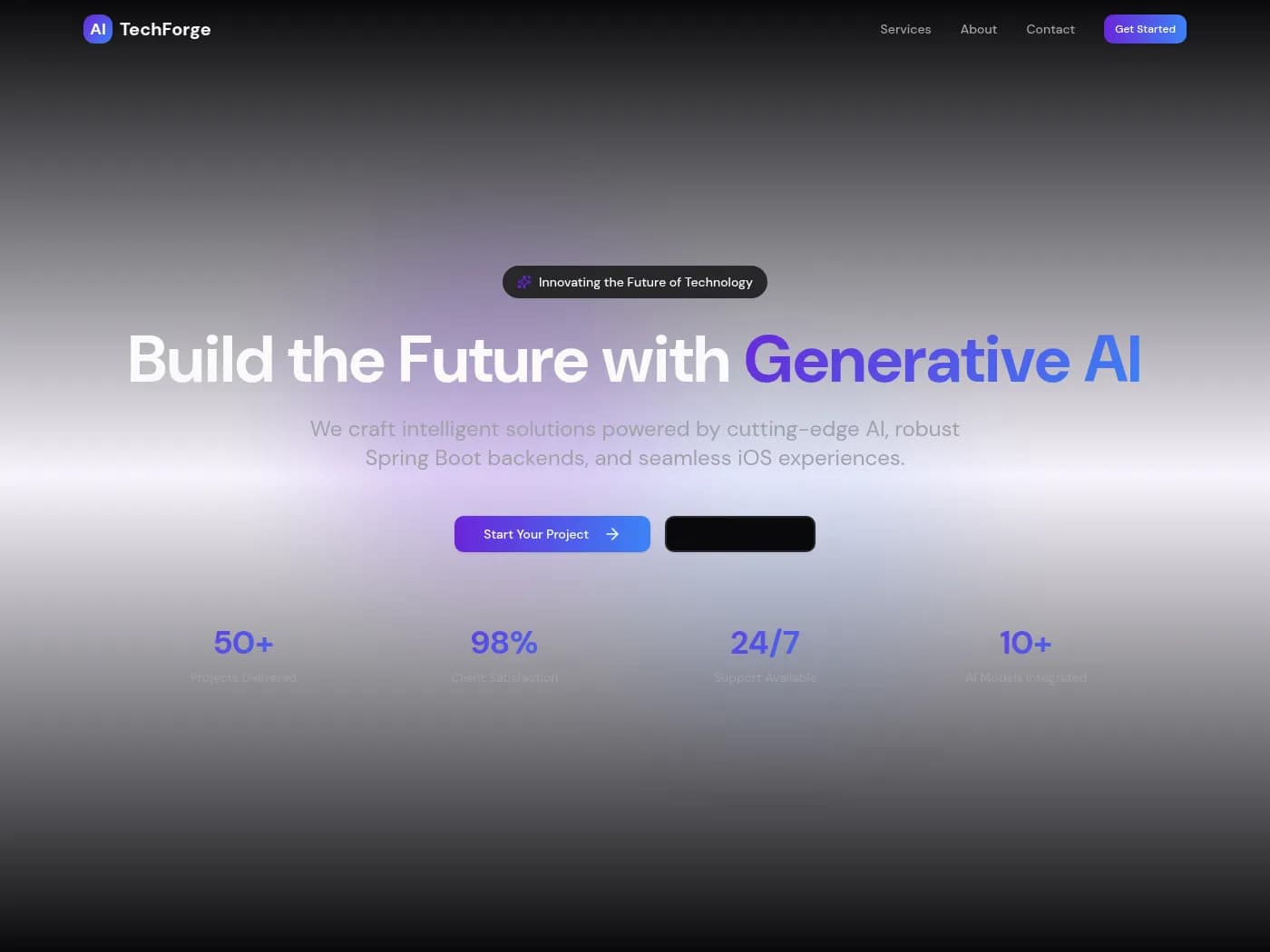 Generative AI Startup Web Platform