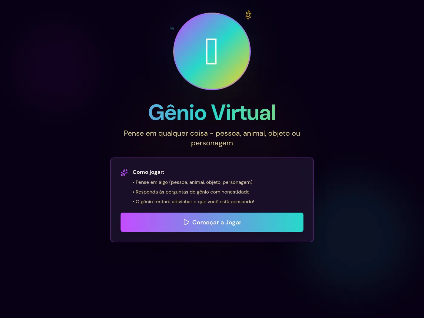 Gênio Virtual - Interactive AI Trivia Game
