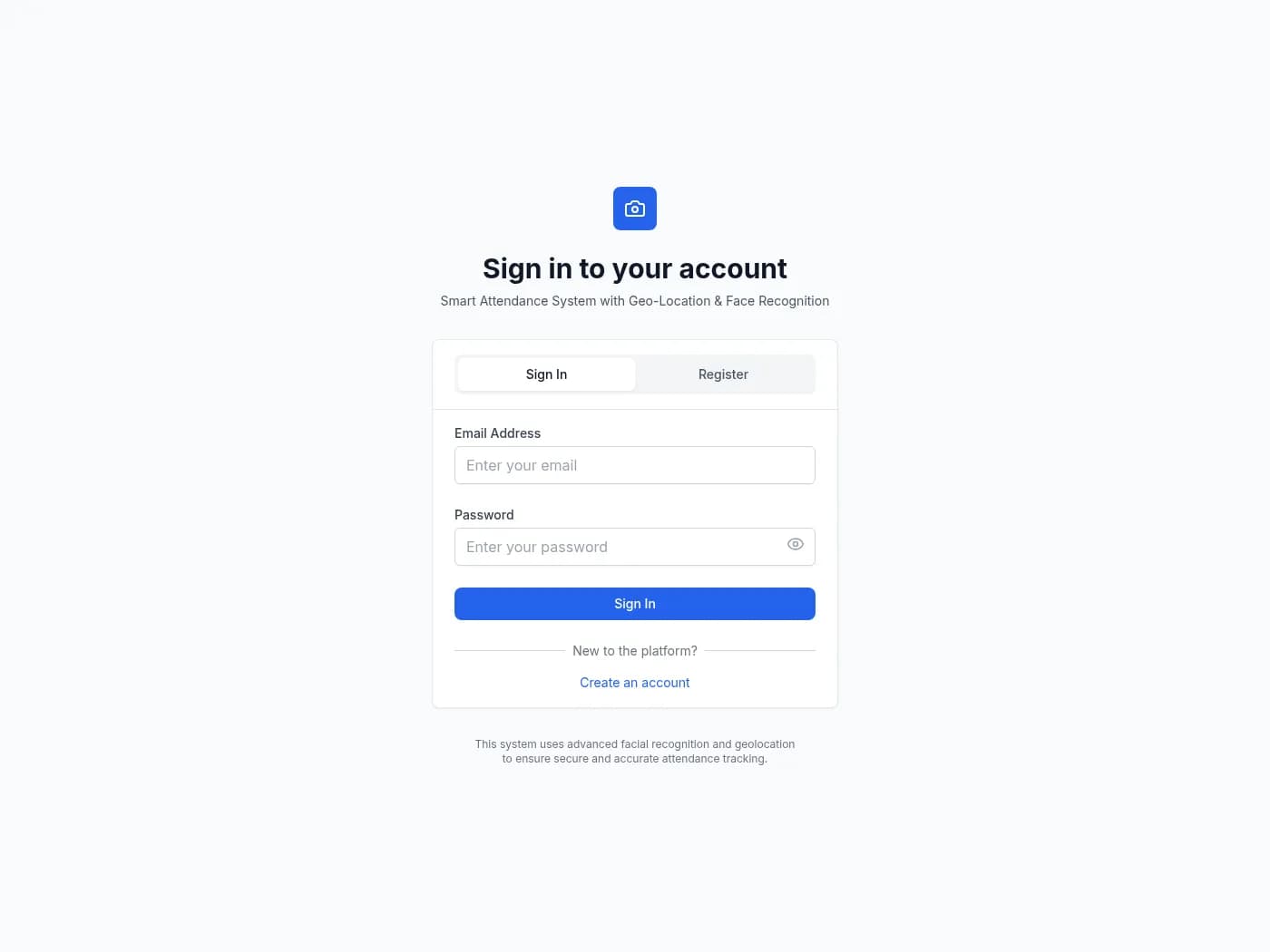 Geo-Face Smart Attendance Web App