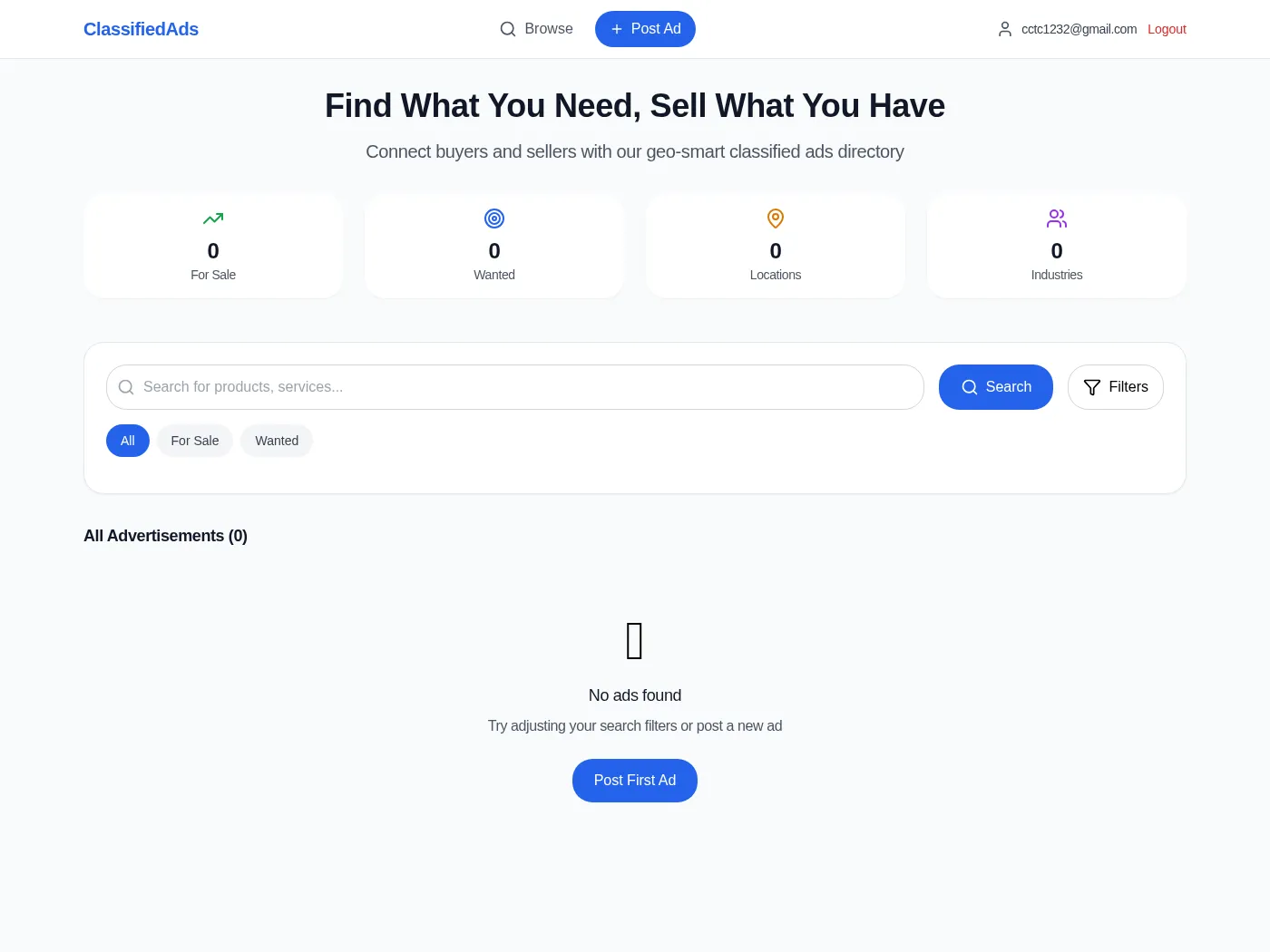 Geo-Smart Classified Ads Directory