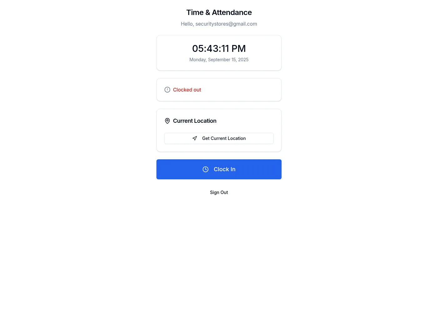 Geo-Tagged Time and Attendance Tracker