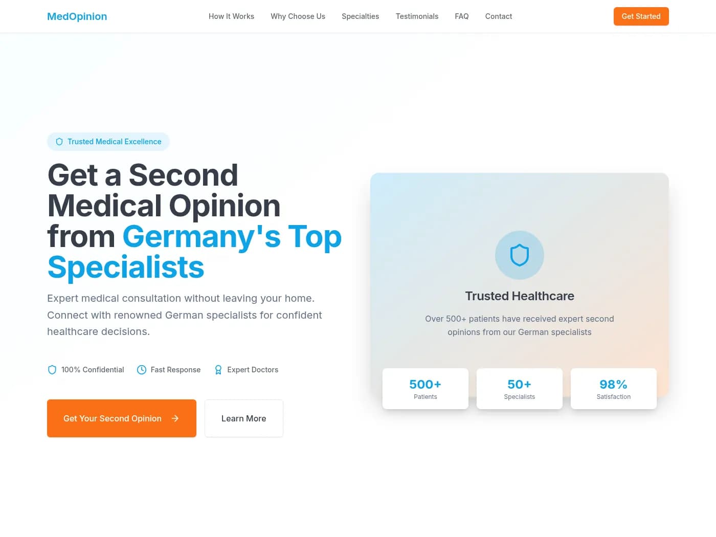 German-Armenian Second Medical Opinion Platform Website
