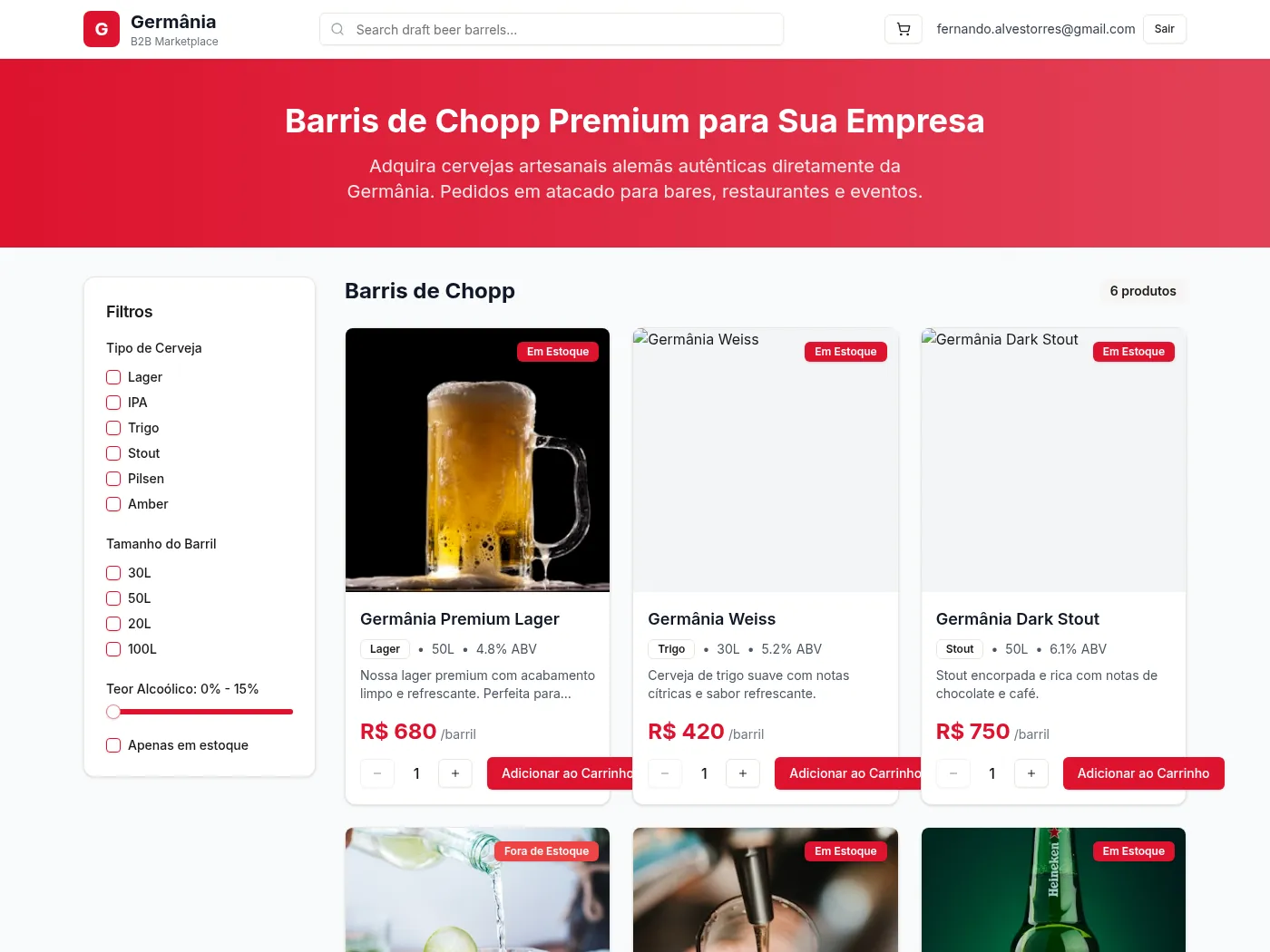 Germânia Draft Beer B2B Marketplace