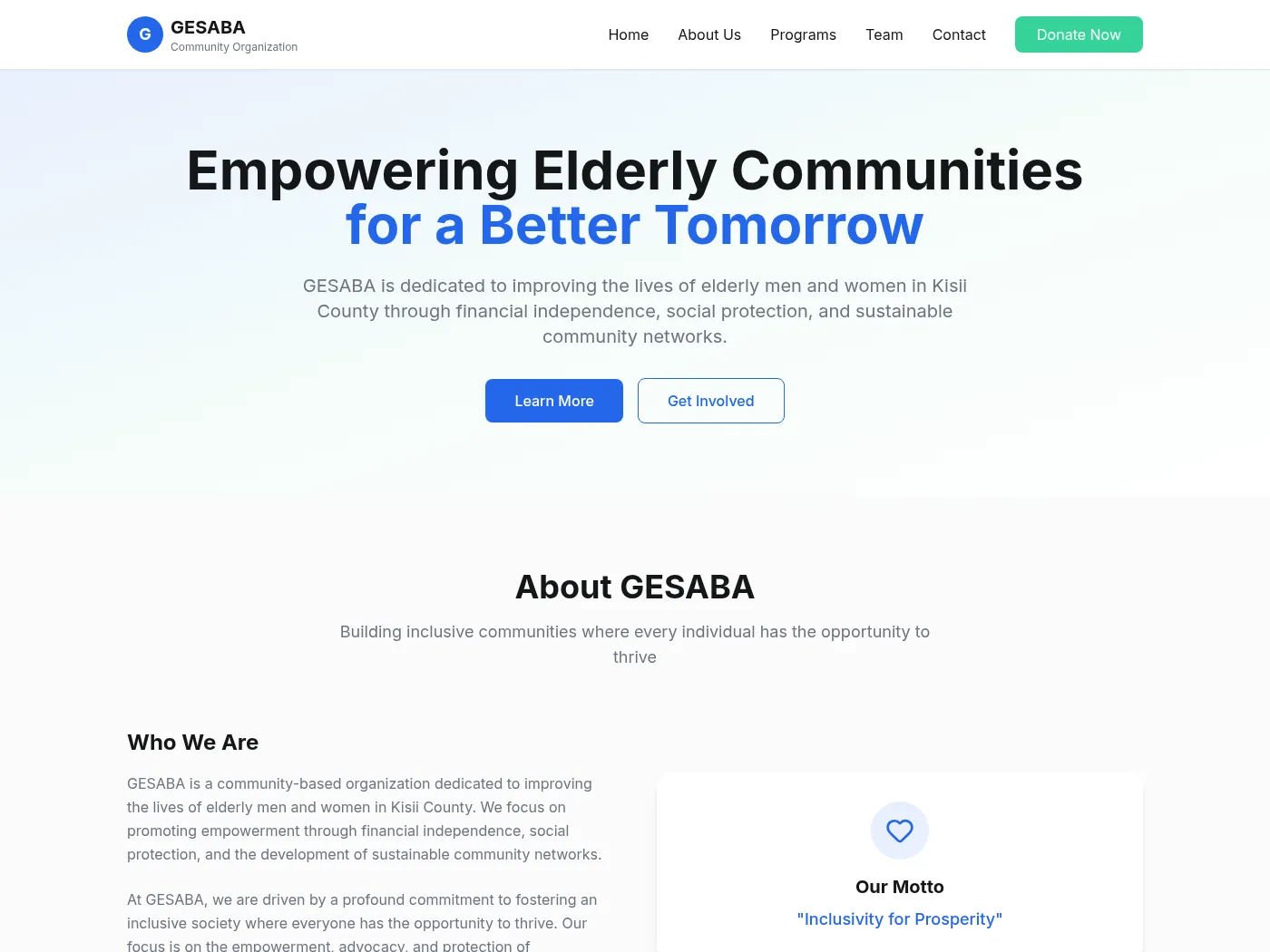 GESABA Organization Information Portal