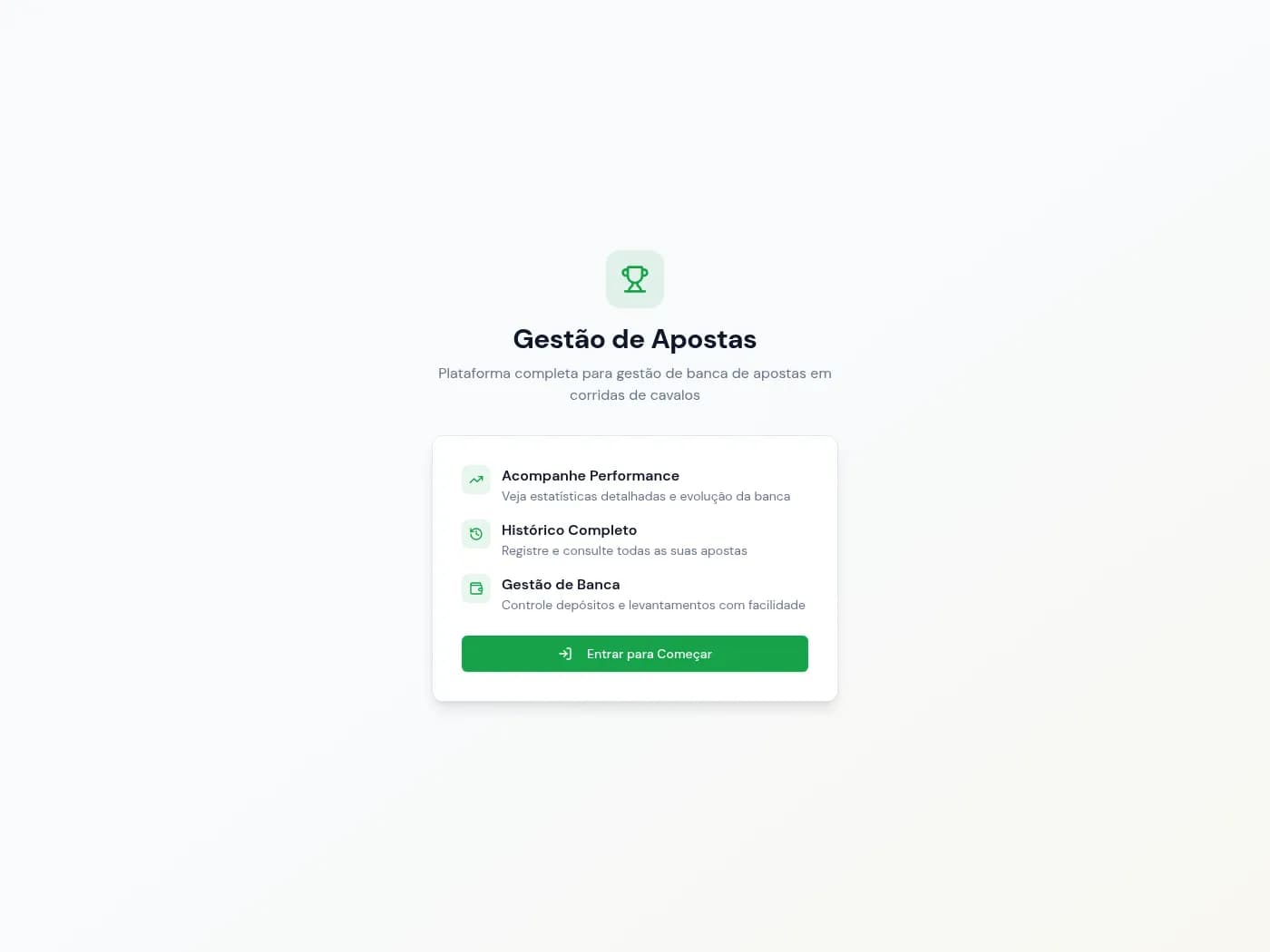 Horse Racing Betting Management App