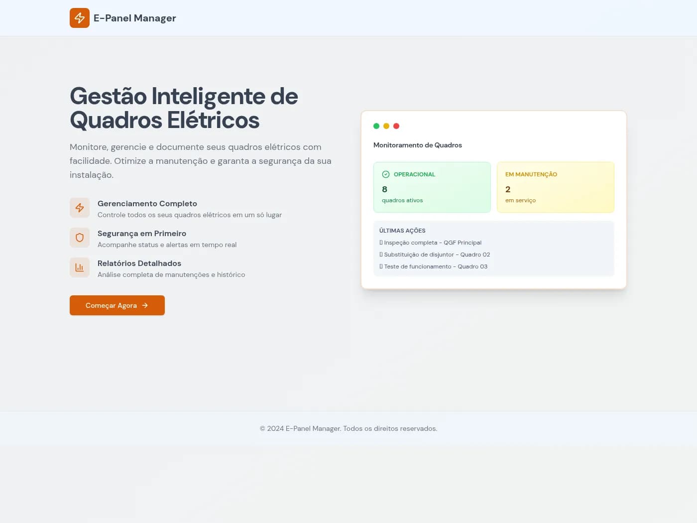 Gestão Inteligente de Quadros Elétricos