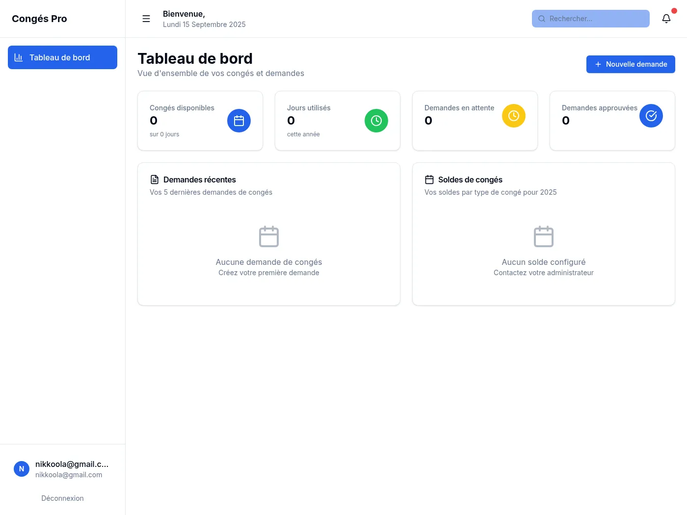 App de gestion des congés basée sur l'analyse de feuilles Excel