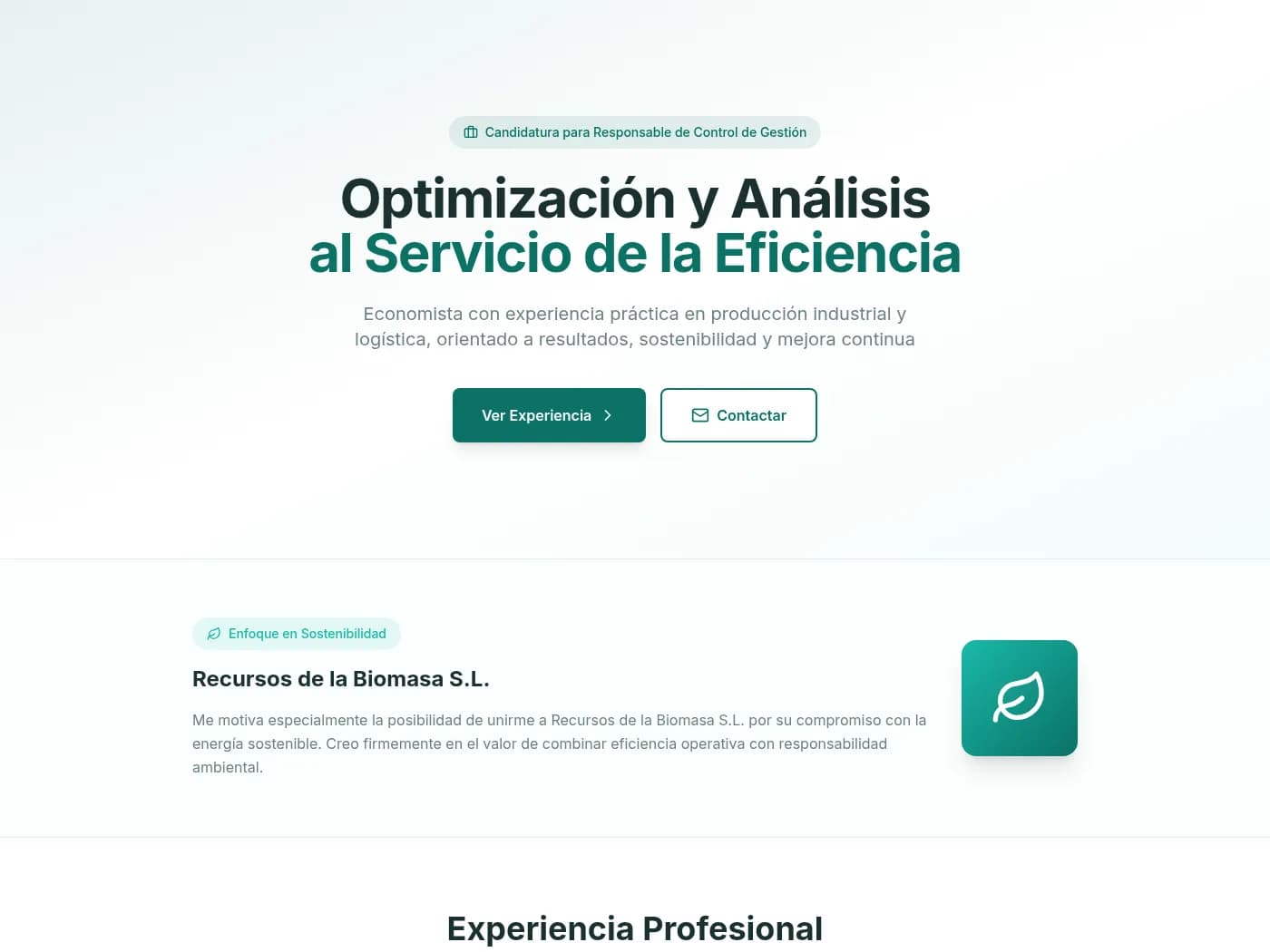 Gestión Eficiente de Candidaturas para Responsable de Control de Gestión