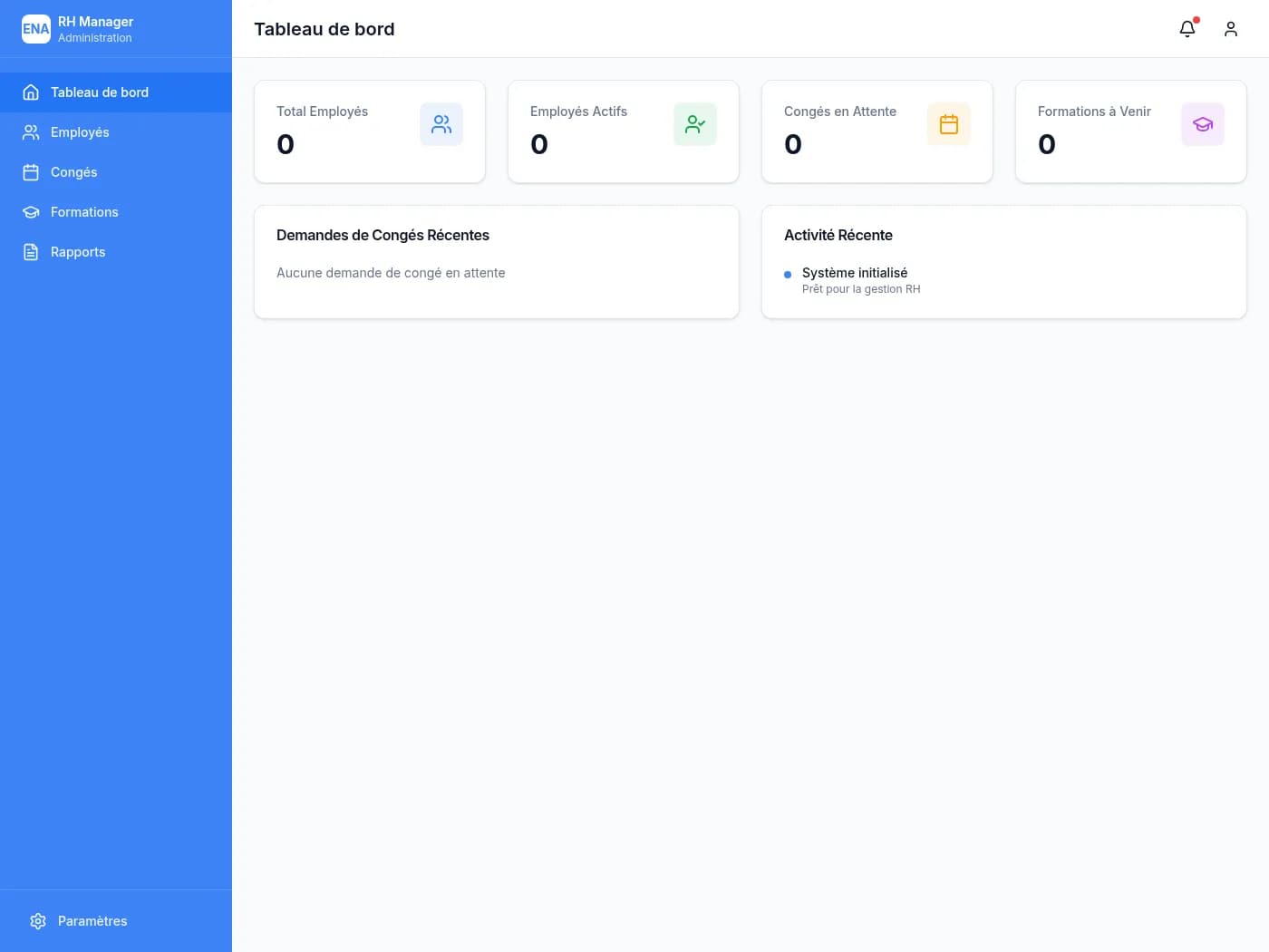 Plateforme de Gestion des Ressources Humaines pour Administration Publique