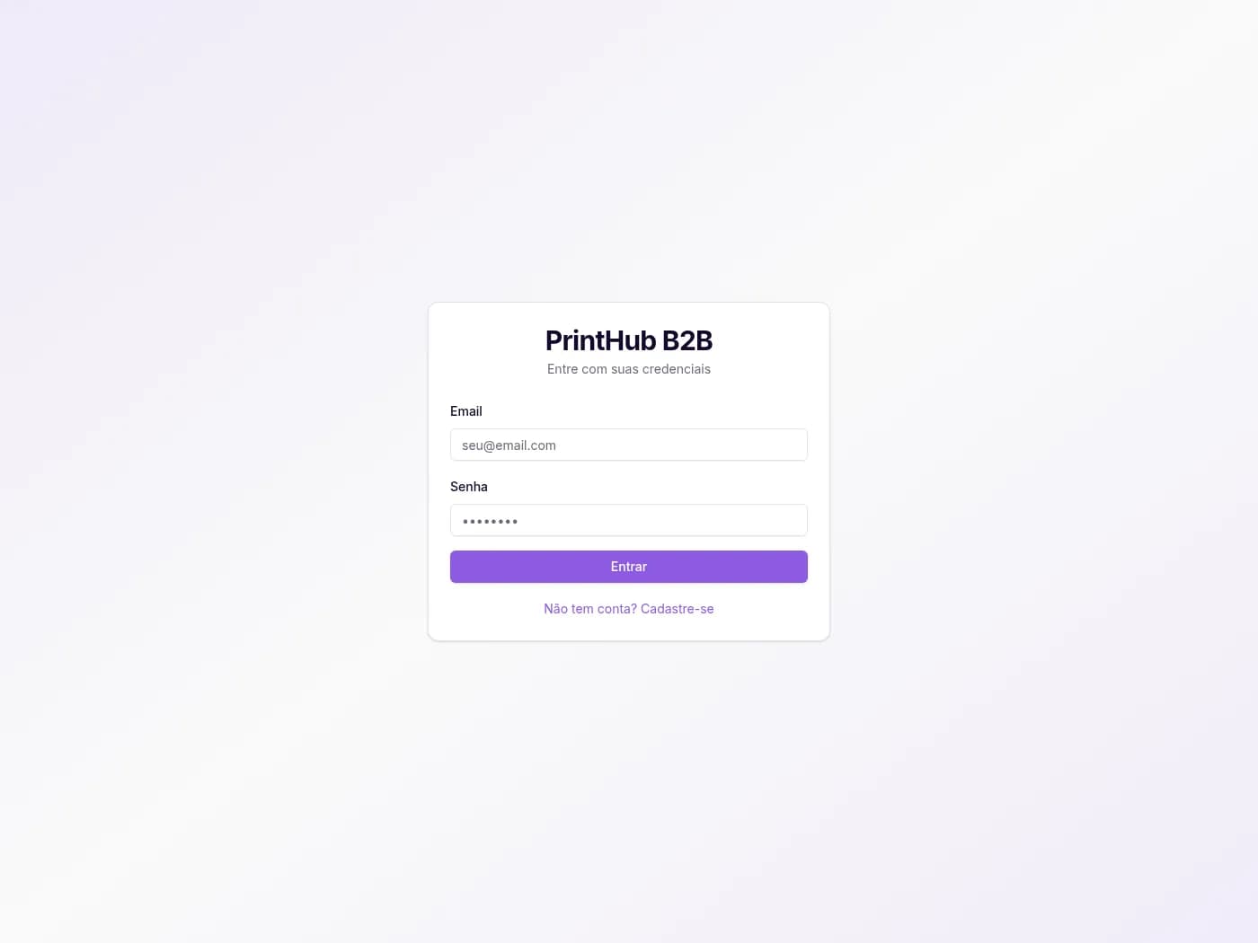 Gestor de Pedidos para Impressão Sob Demanda de Camisetas B2B