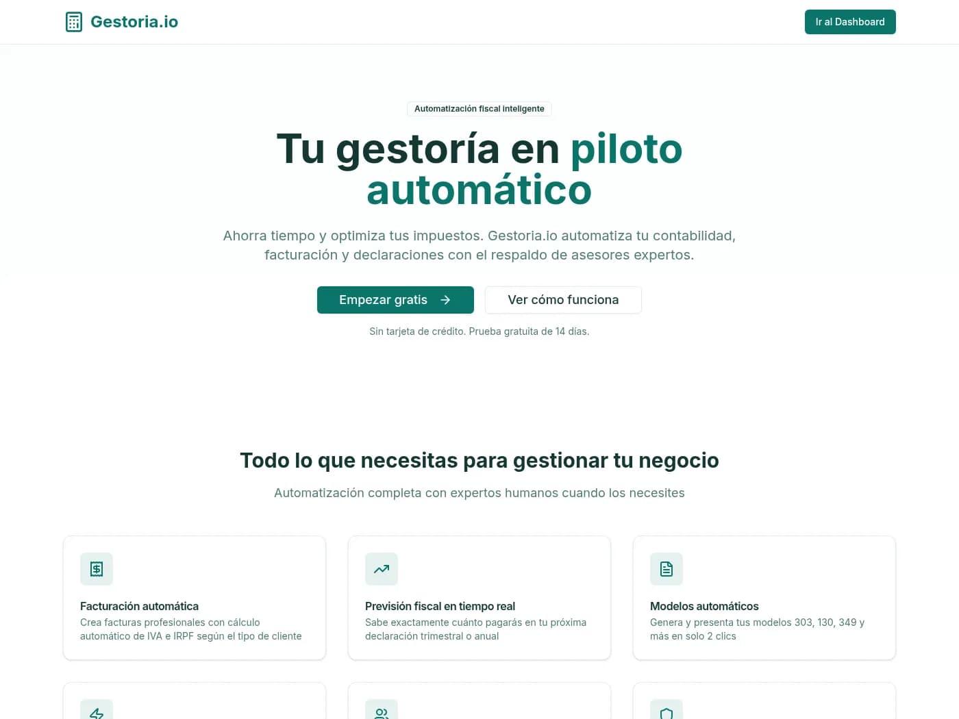 Gestoria.io - Fiscal and Accounting Automation for Freelancers