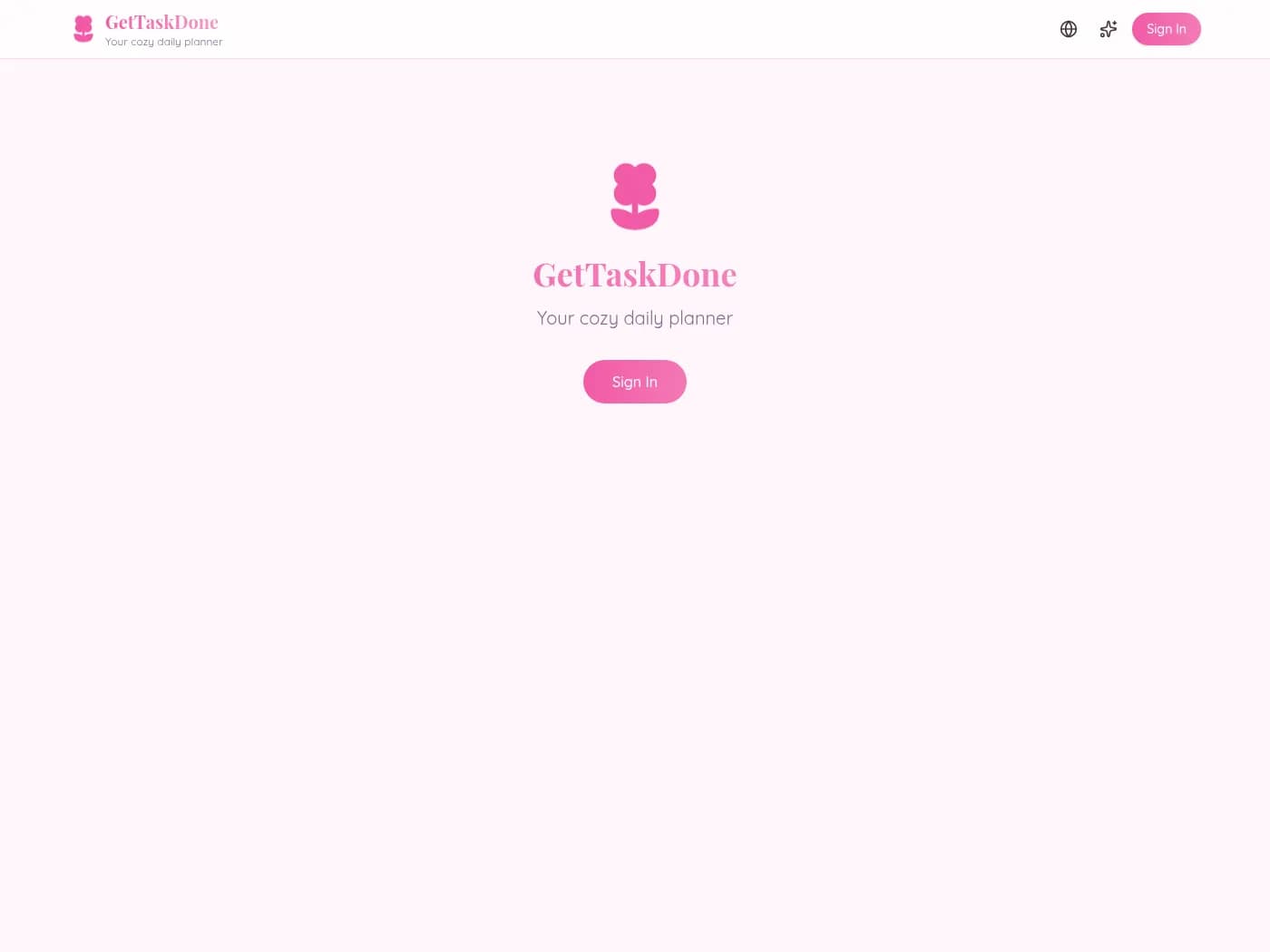 GetTaskDone: The Cozy, Motivating Digital Daily Planner for Young People
