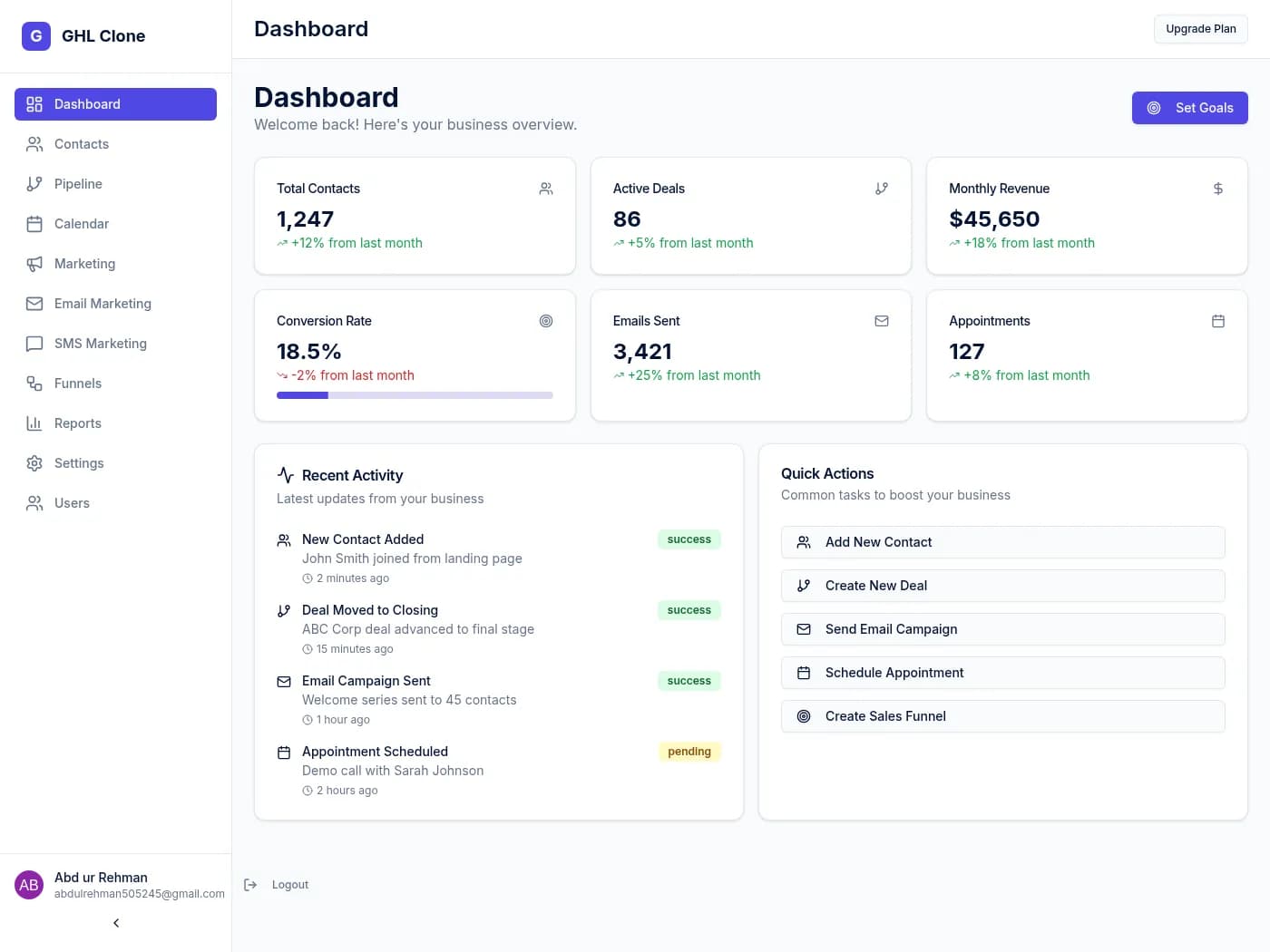 GHL Clone Platform
