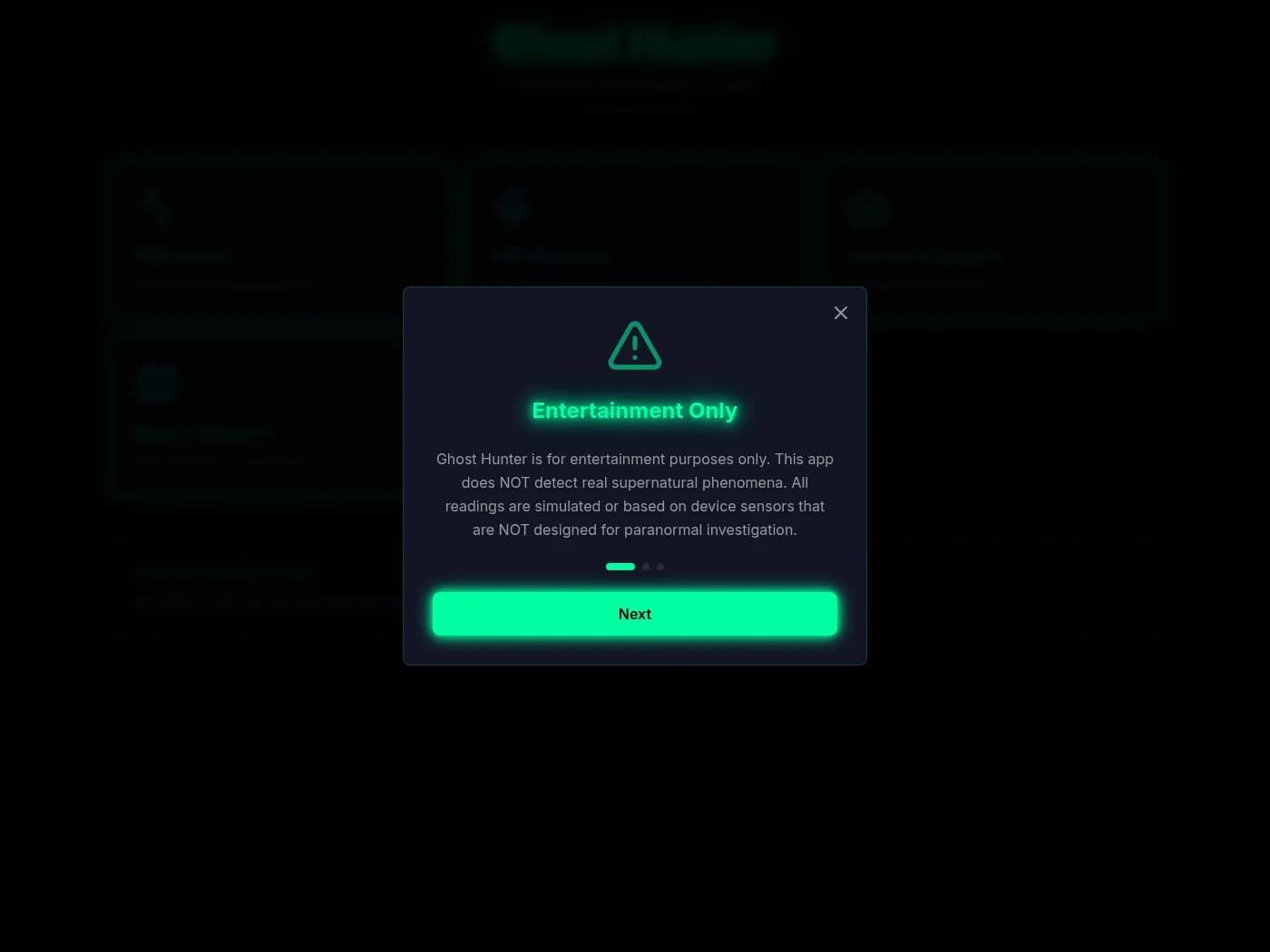 Ghost Hunter – Anonymous Web App for Paranormal Logging & Investigation