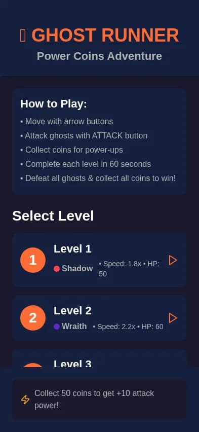 Ghost Runner: Power Coins Adventure