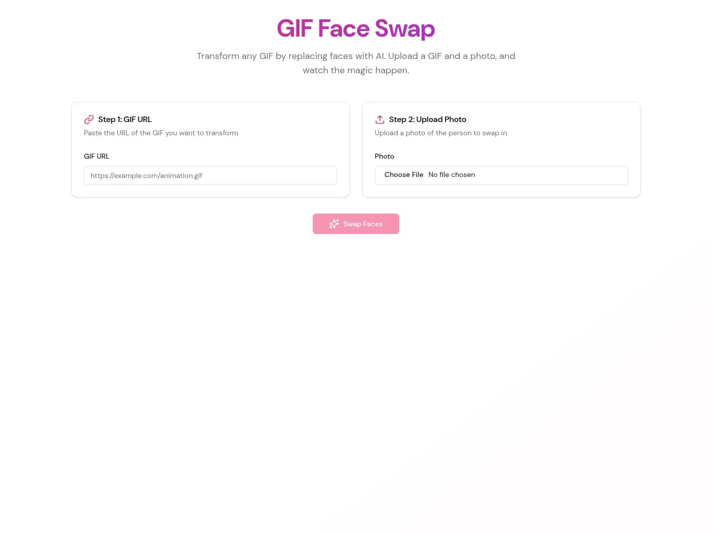 GIF Face Swap App