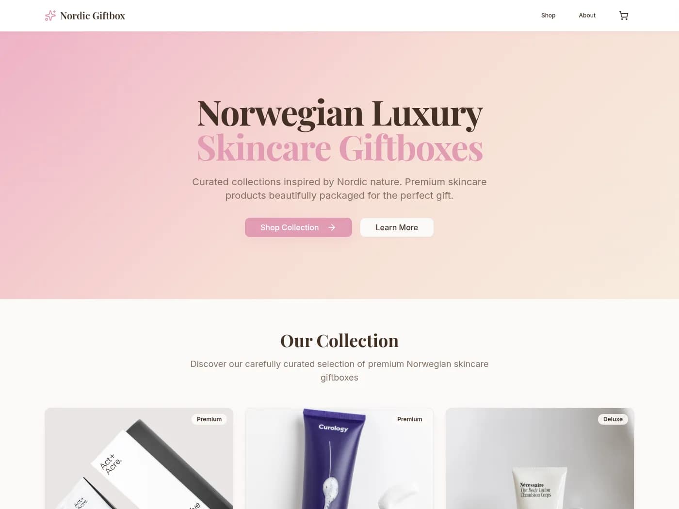 Norwegian Giftbox Ecommerce Platform