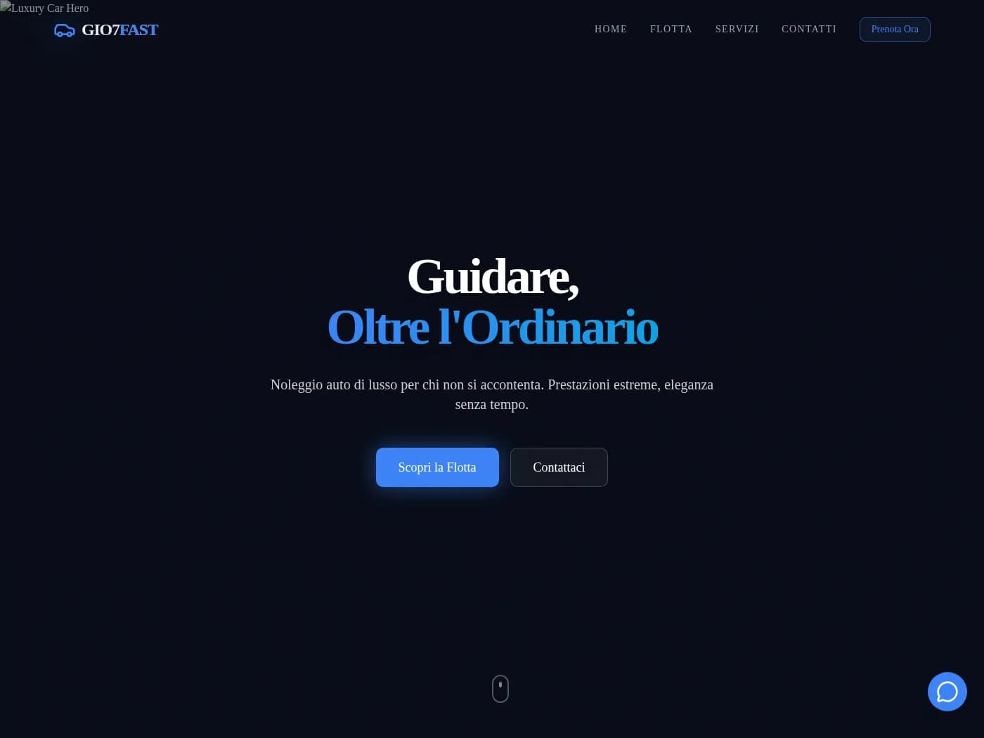 GIO7FAST Premium Car Rental Web Experience