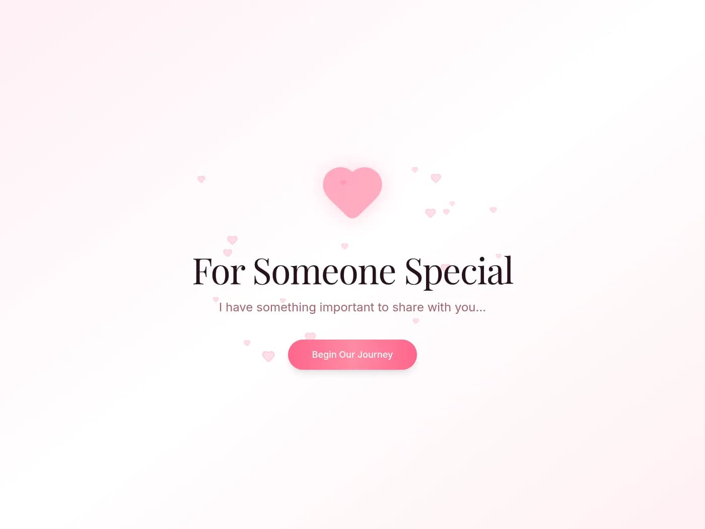 Romantic Proposal Web App for Your Girlfriend